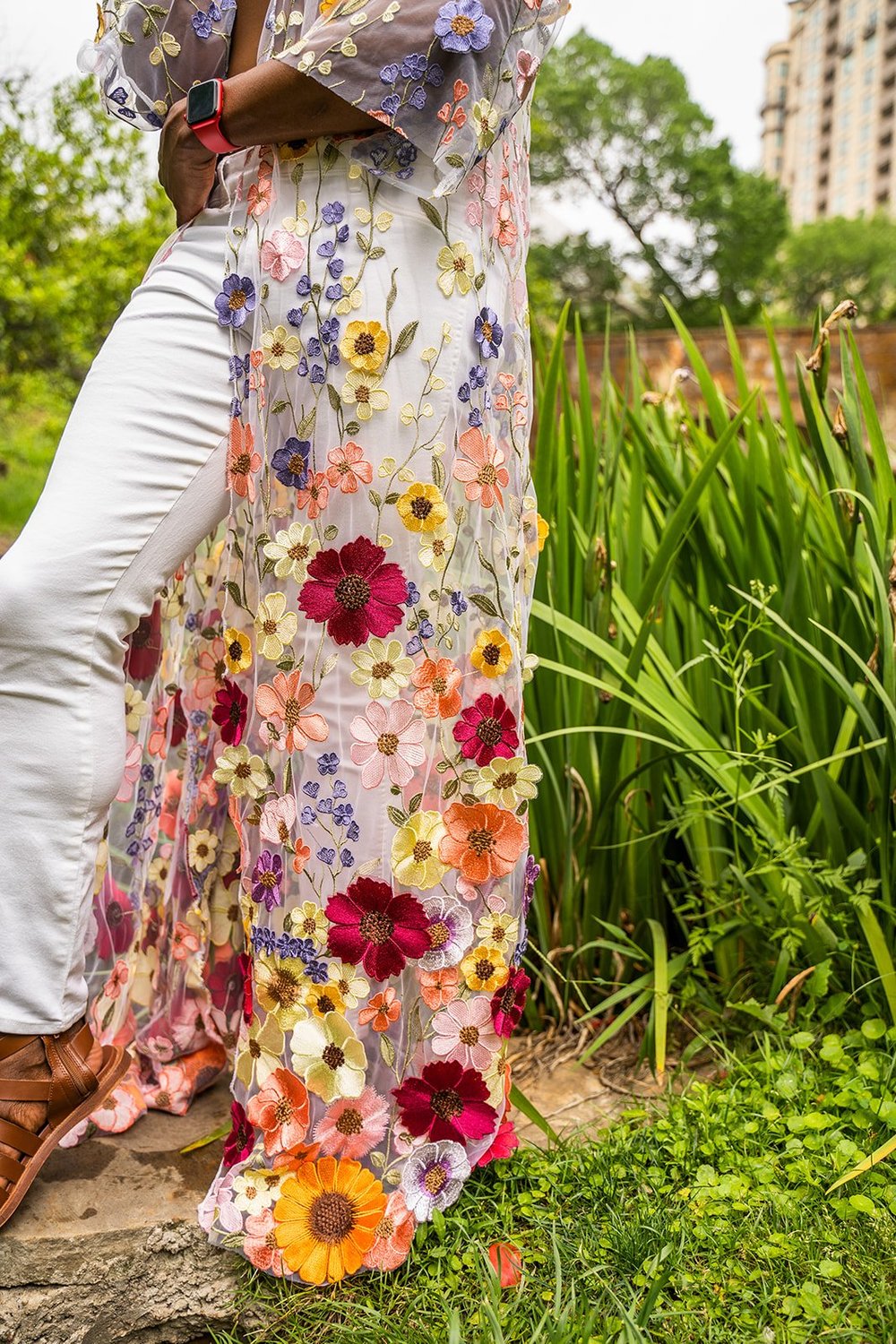 Embroidered Tulle Duster- Shorter Version — Terrance Williams Designs