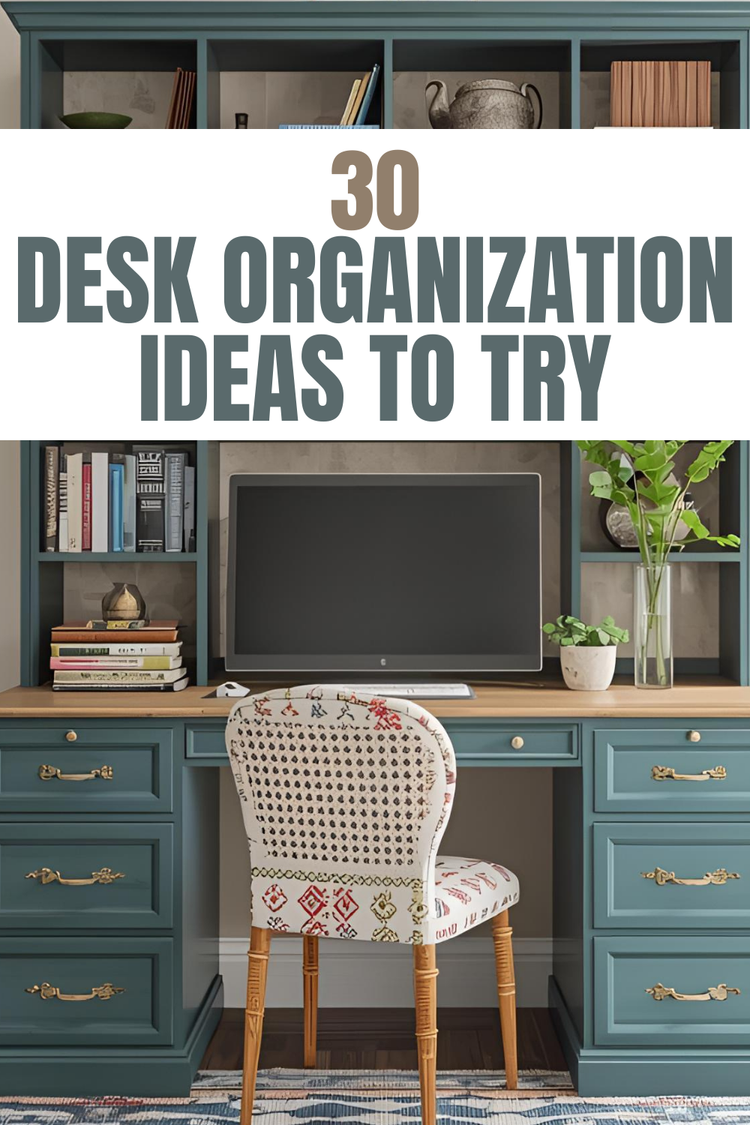 30 Desk Organization Ideas to Create a More Productive Workspace