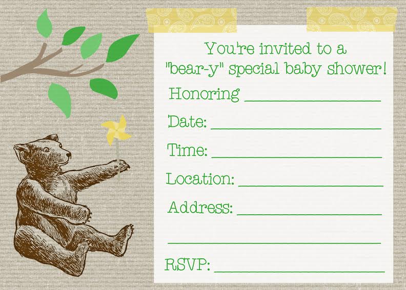 Teddy Bear Baby Shower Theme - Free Printables