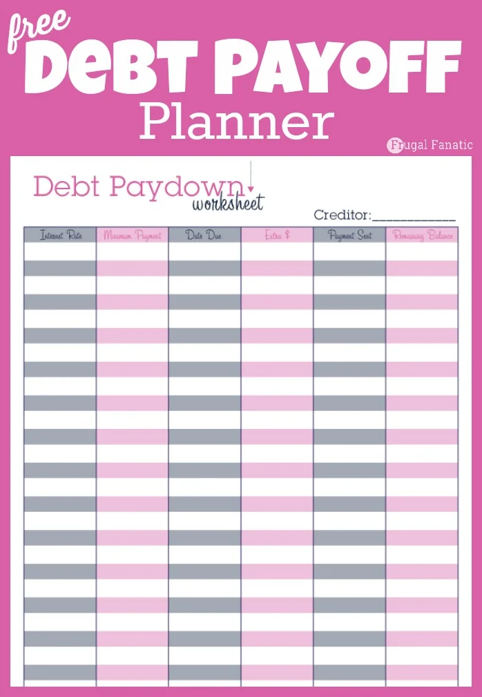 Debt Payoff Planner Free Printable Debt Payoff Planner Free Printable