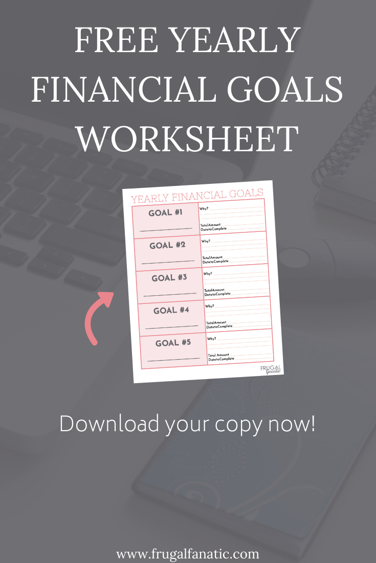 Free Yearly Financial Goals Worksheet