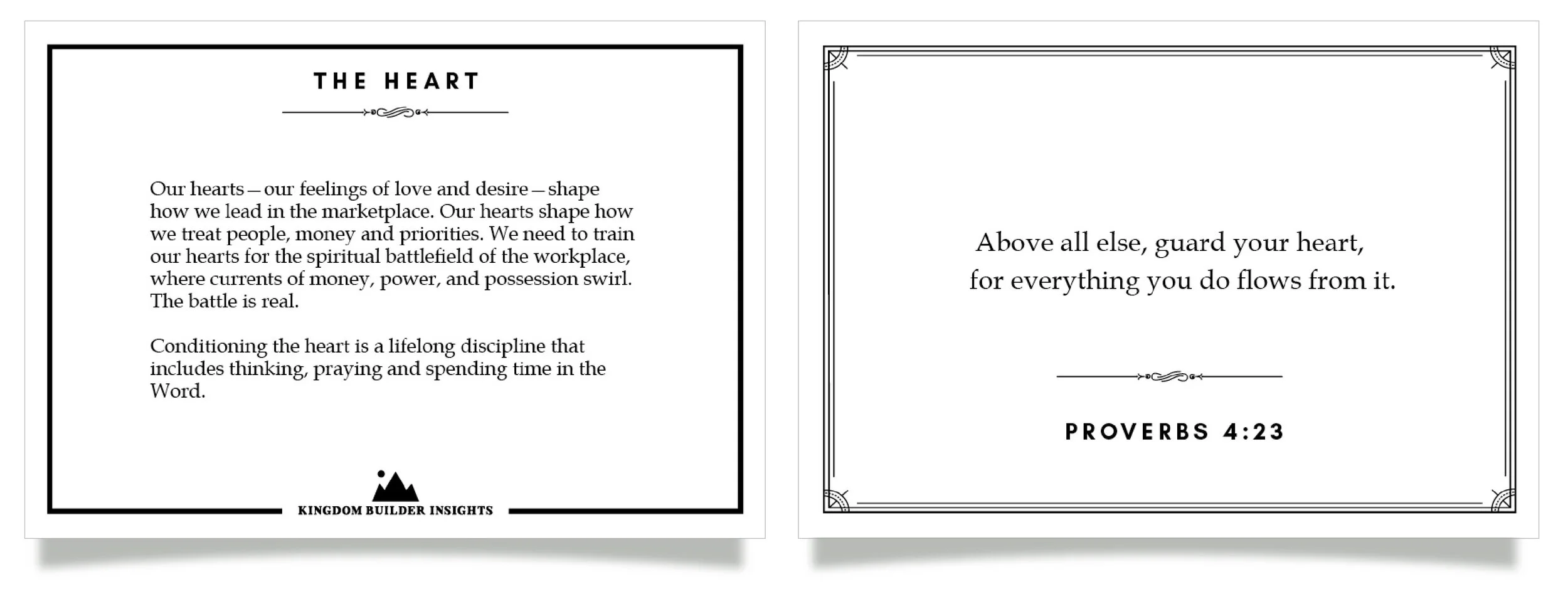 Proverbs cards — Kingdom Builders