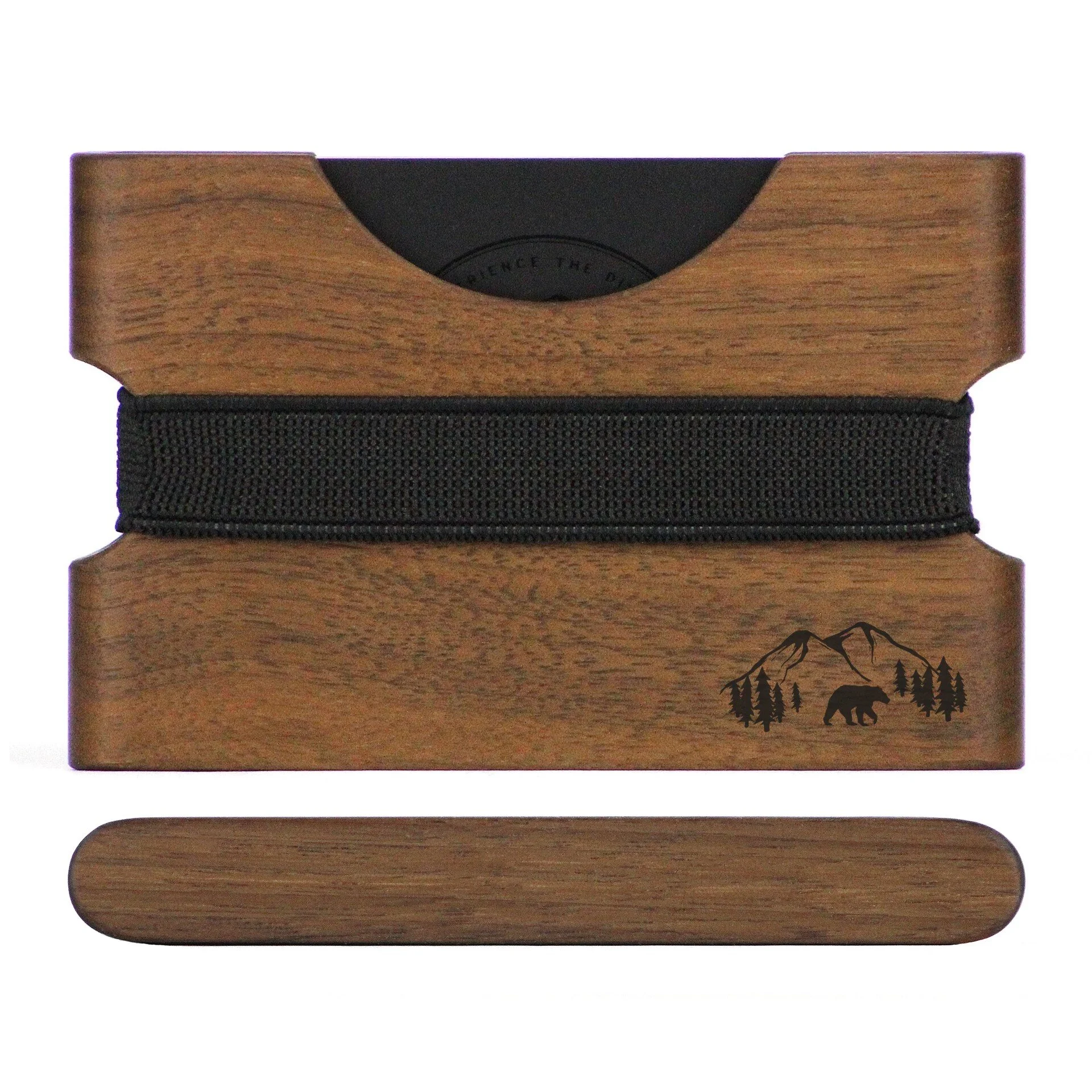 Wood Wallet | Black Walnut Card Wallet | Minimalist Wooden Card Wallet ...