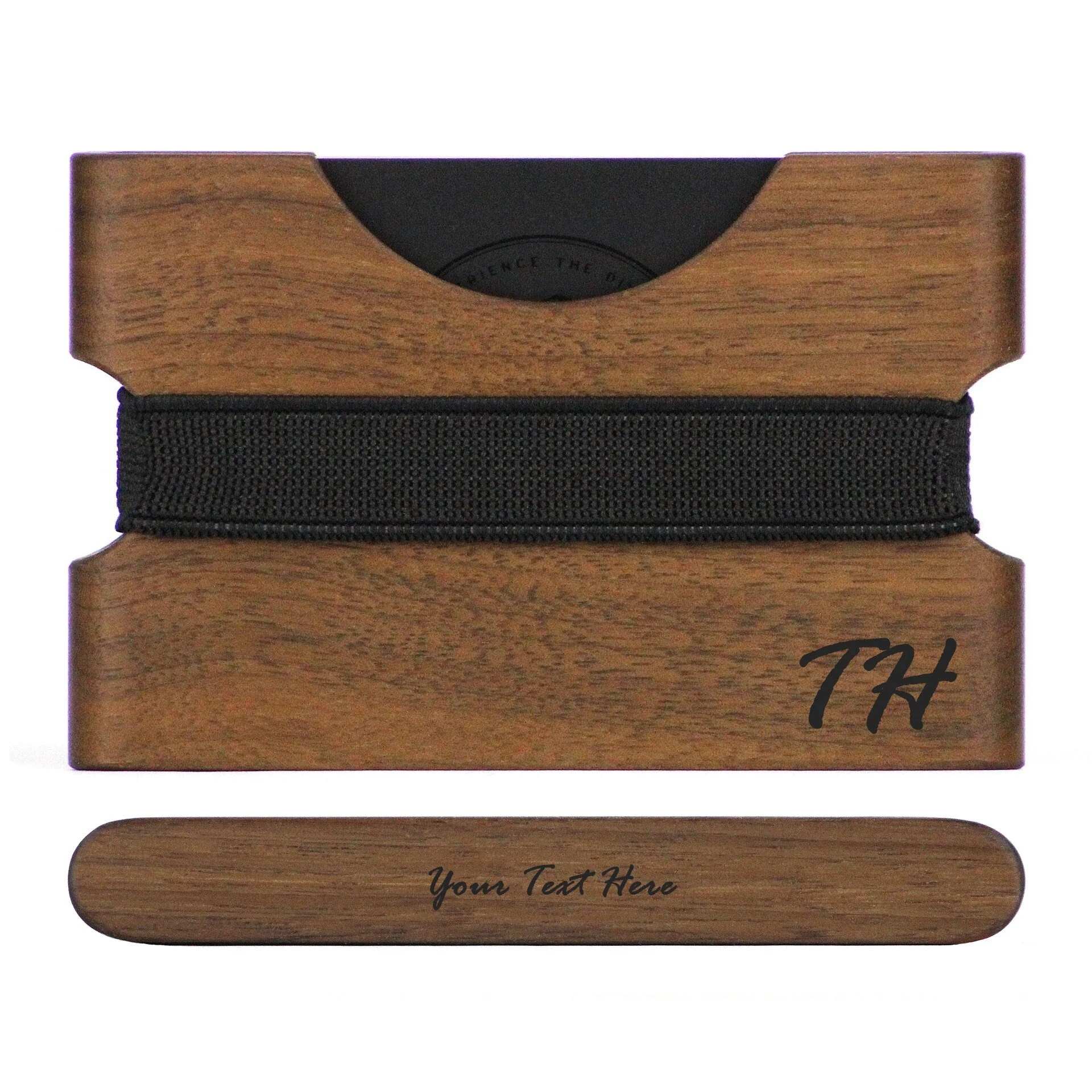 Wood Wallet | Black Walnut Card Wallet | Minimalist Wooden Card Wallet ...