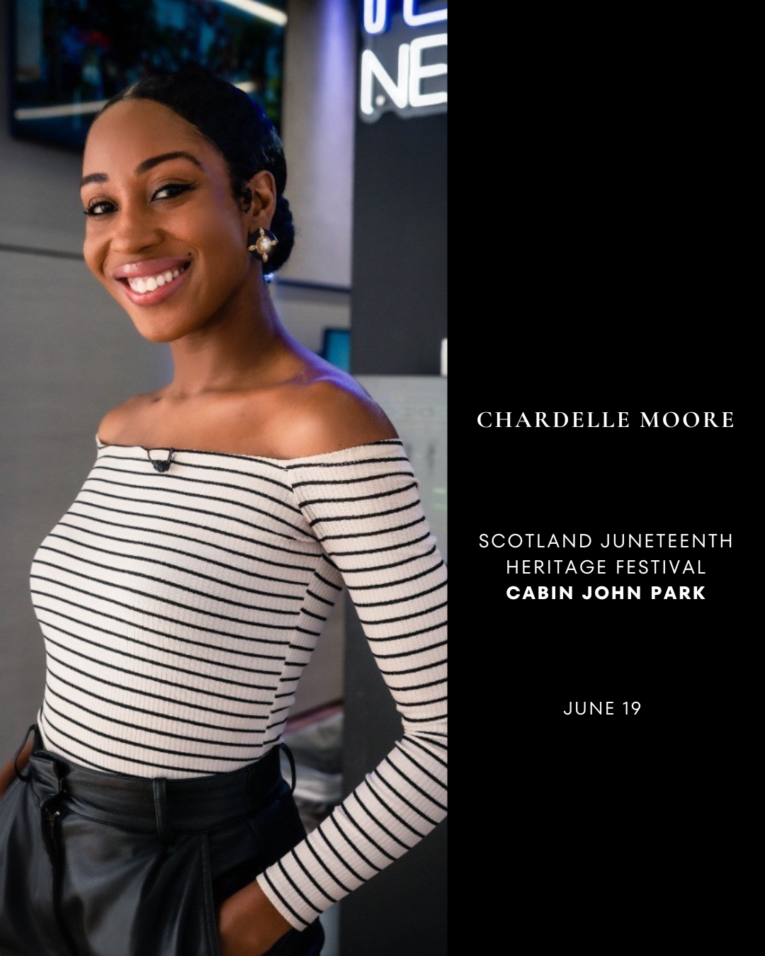 CHARDELLE MOORE NAMED PARADE ANNOUNCER FOR SCOTLAND JUNETEENTH HERITAGE ...