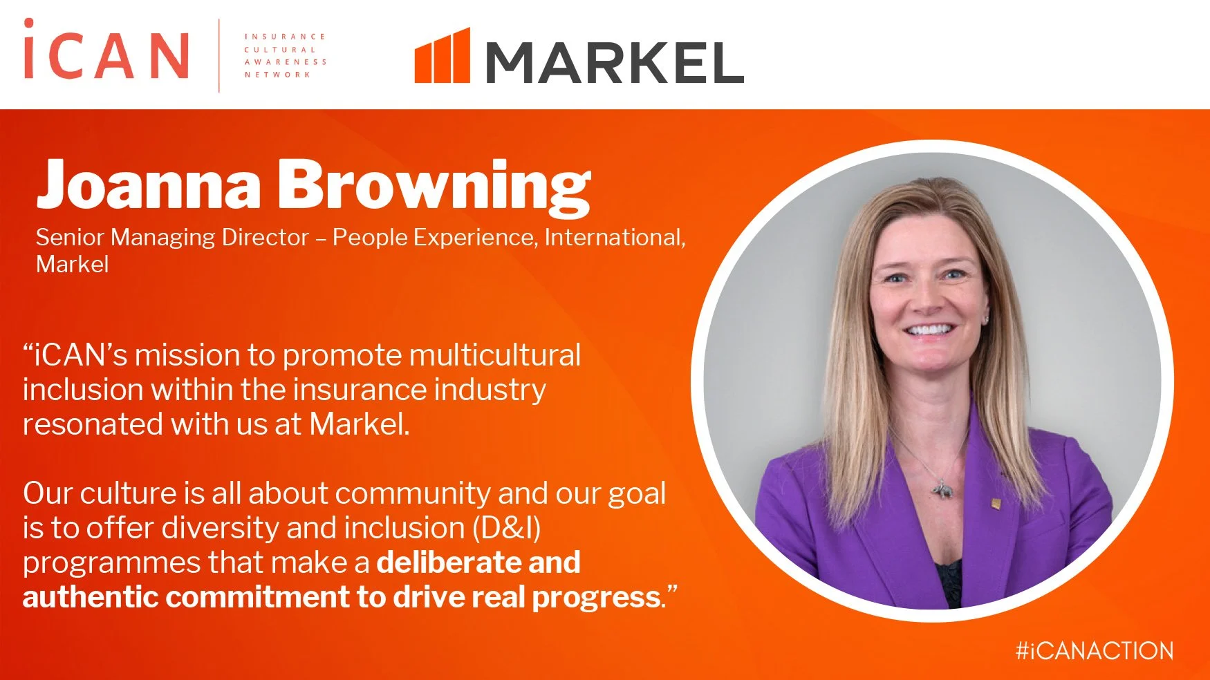 iCAN are happy to share Markel has renewed as a Bronze Sponsor for 2024 ...
