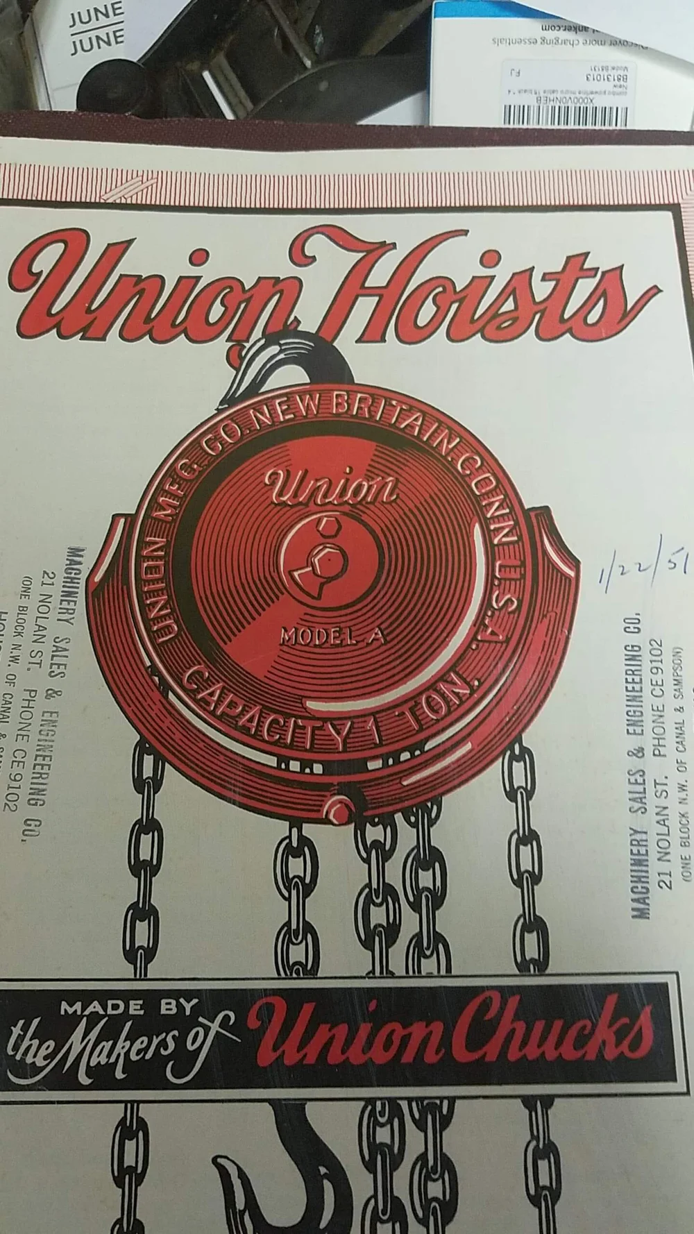 Collectors Corner — Union Manufacturing Company