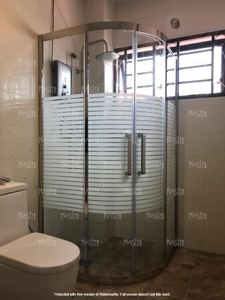 Corner Entry Shower Screens — Master Home Concept