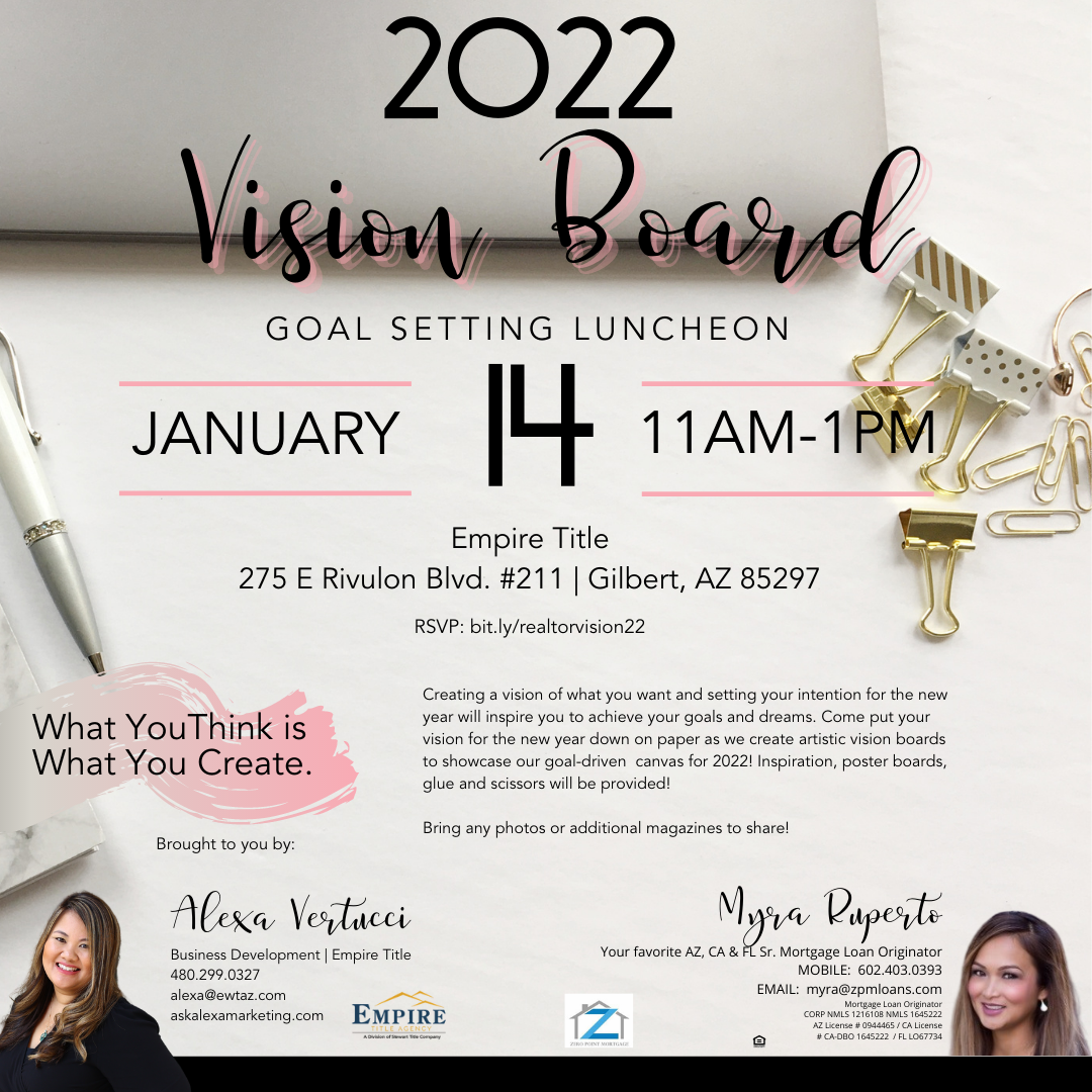 2022 Vision Board & Goal Setting Luncheon — Alexa Vertucci - Empire ...