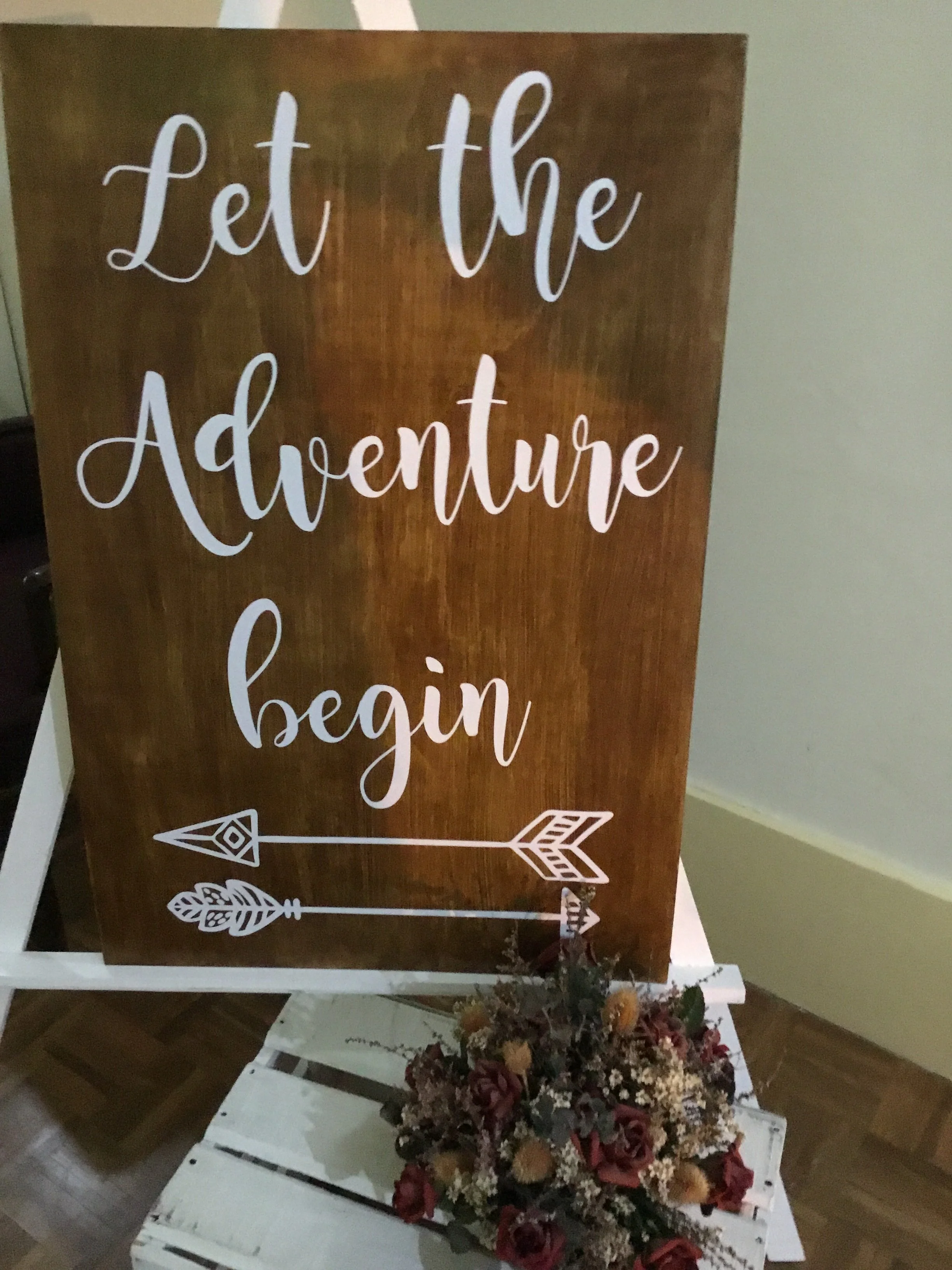 "Let the adventure begin" sign — White Park & Co hiring