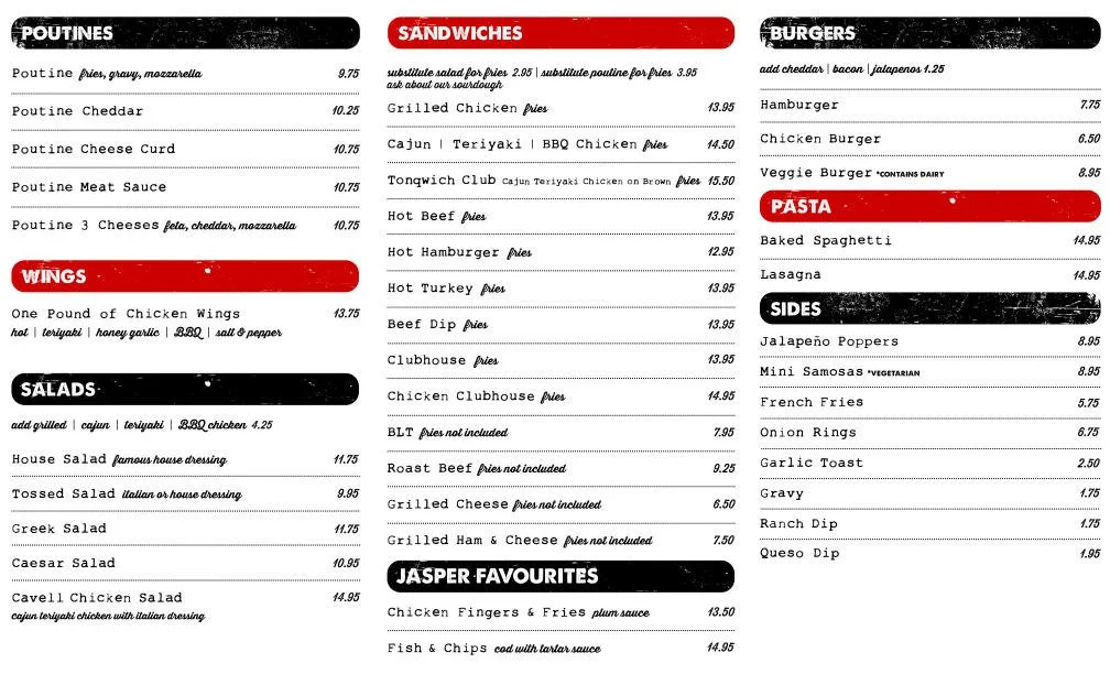 Menu — northfacepizza.com