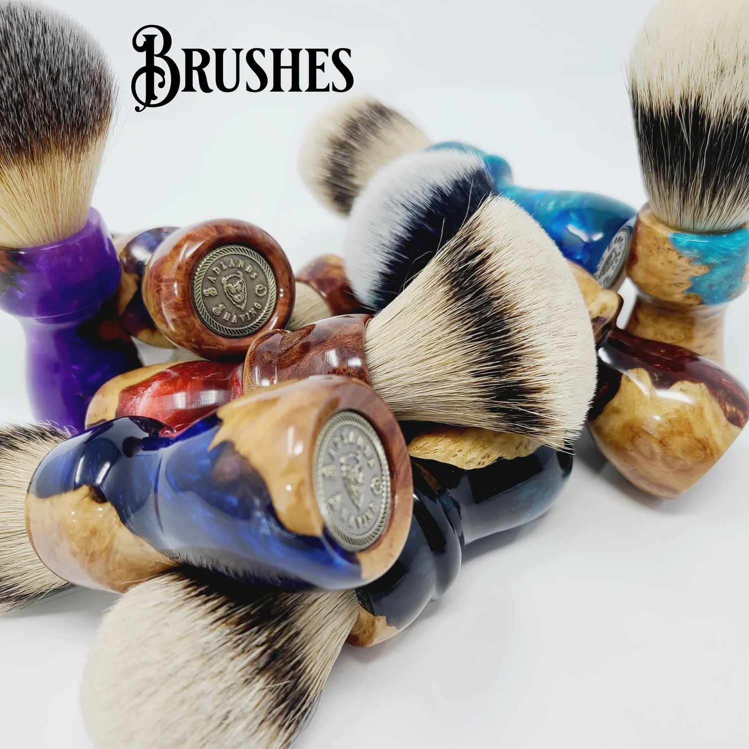 Custom & Artisan Made Shaving Brushes — Badlands Shaving Company