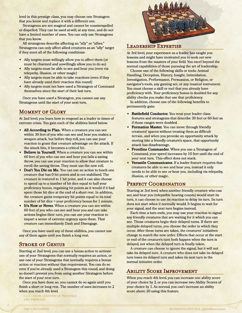 The Leader (A New Prestige Class) — DND Unleashed: A Homebrew Expansion ...