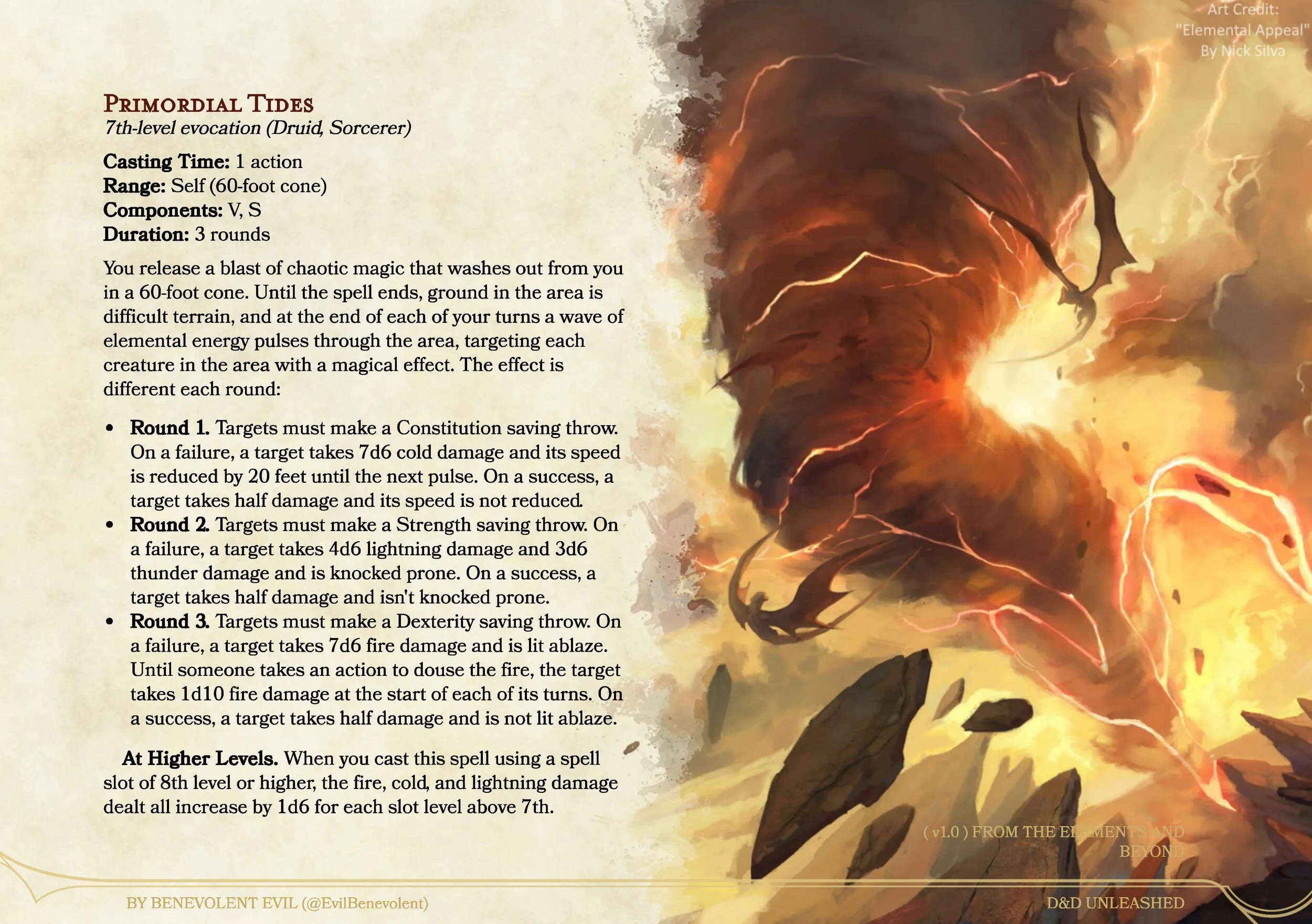 New Spell: Primordial Tides — DND Unleashed: A Homebrew Expansion for ...