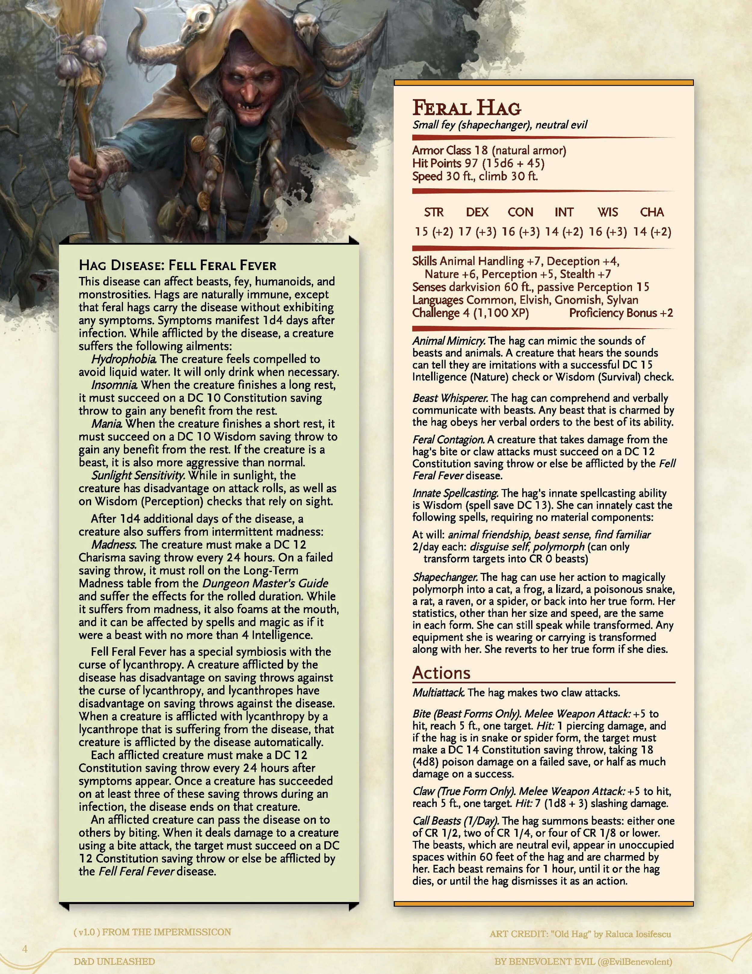 New Monsters: More Horrific Hags — DND Unleashed: A Homebrew Expansion ...