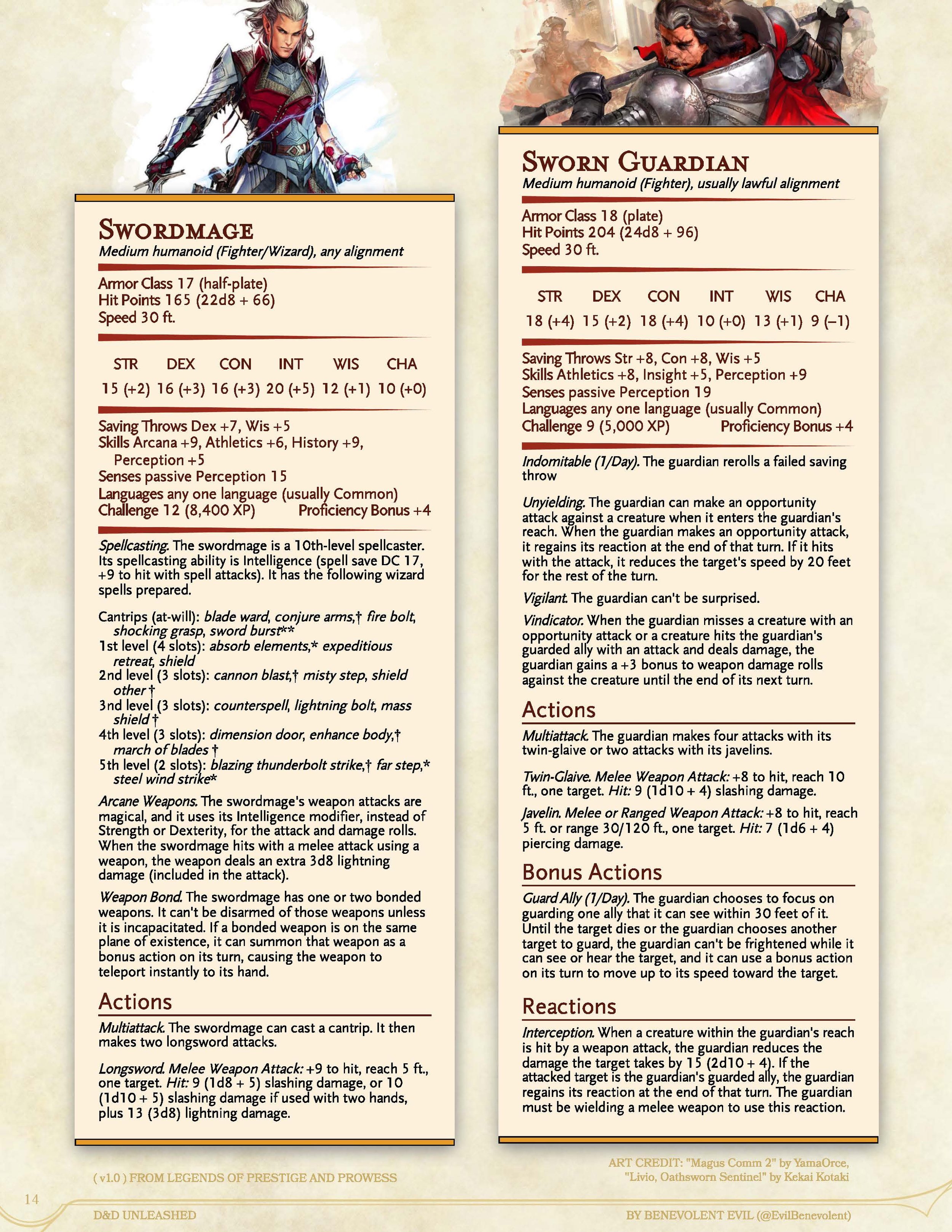 Thirty One New Humanoid Npcs — Dnd Unleashed A Homebrew Expansion For