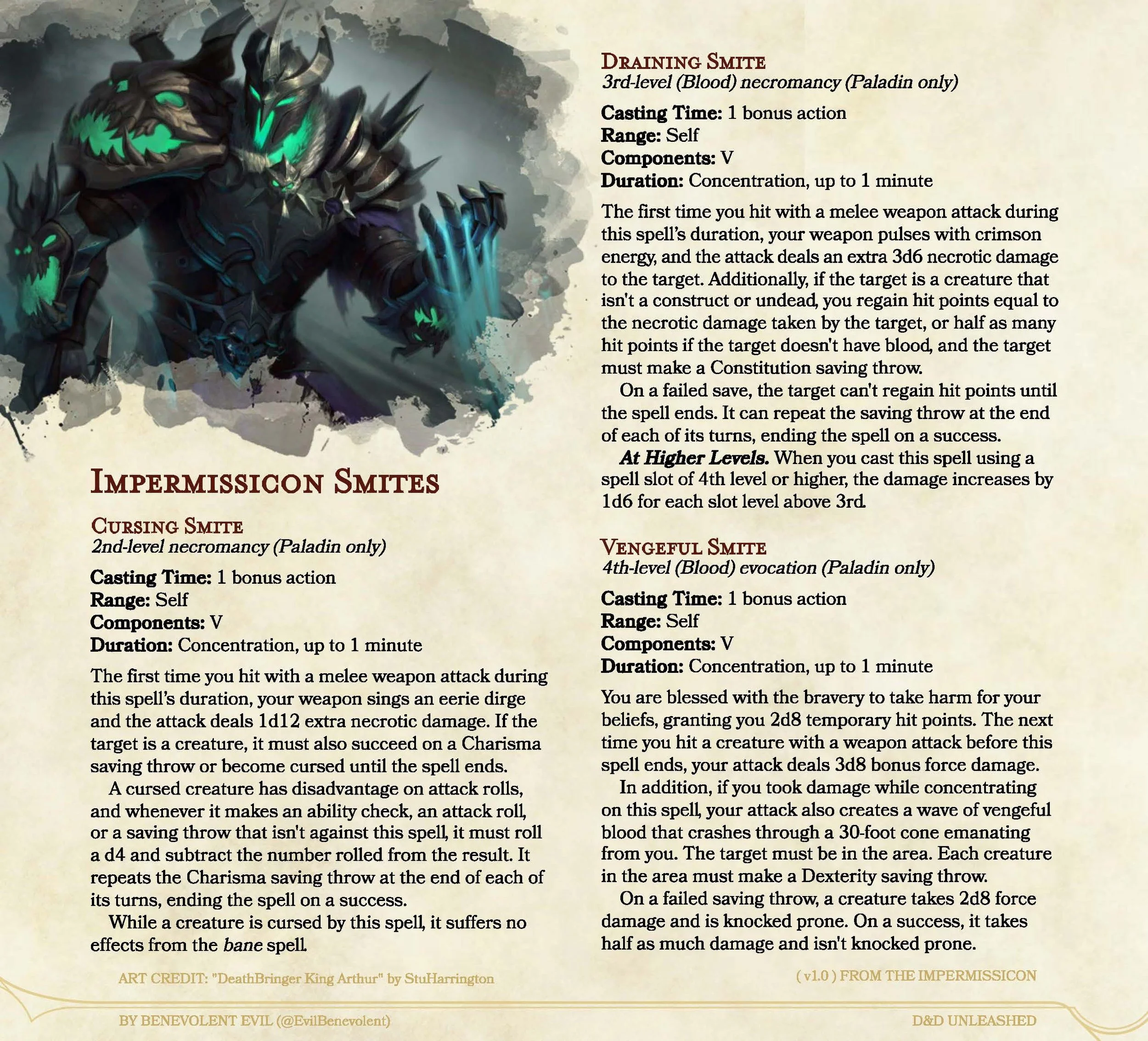 New Spells: Paladin Smites — DND Unleashed: A Homebrew Expansion for ...