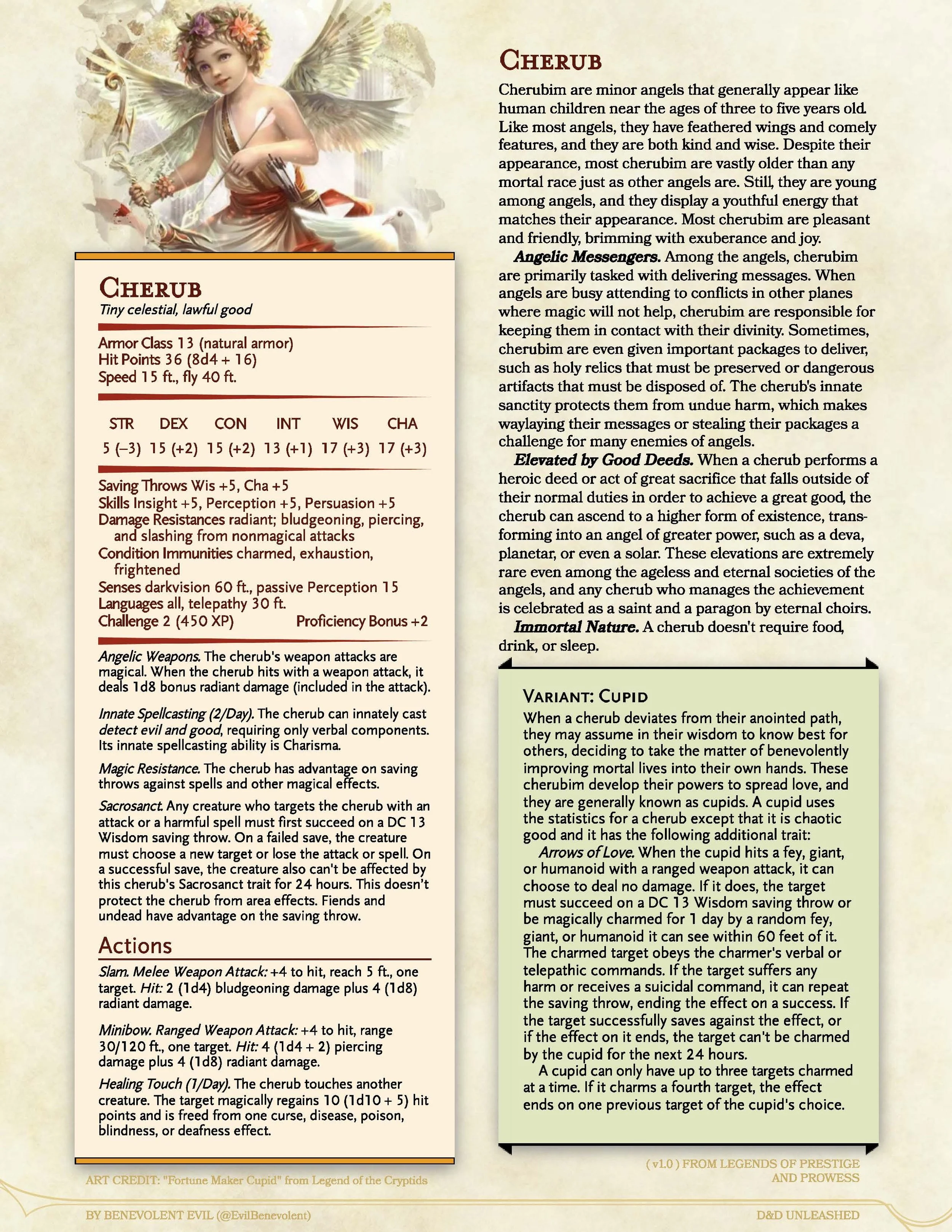 New Monsters: Cherubim & Cupids — DND Unleashed: A Homebrew Expansion ...