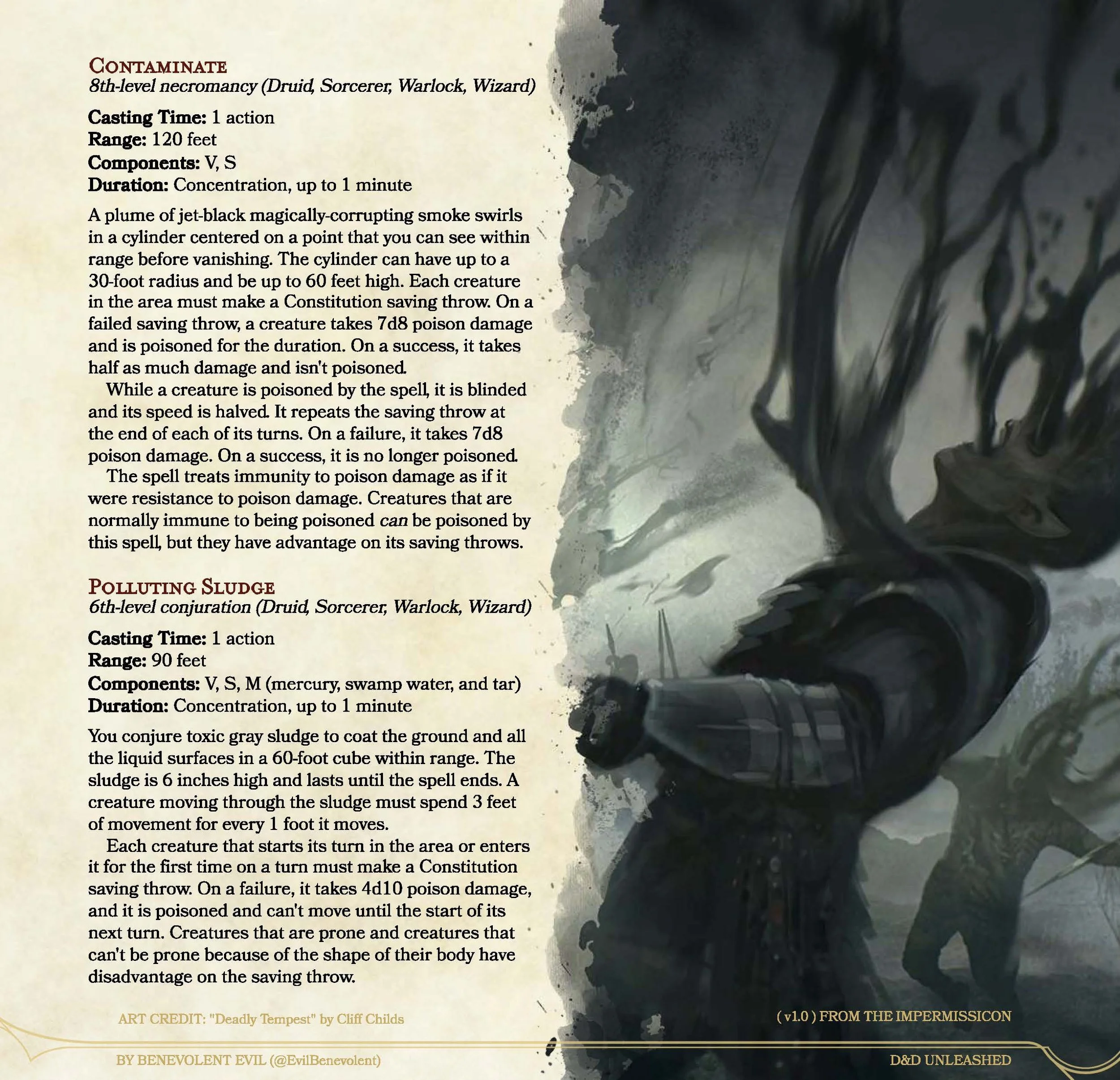 New Spells: Poisonous Corruption — DND Unleashed: A Homebrew Expansion ...