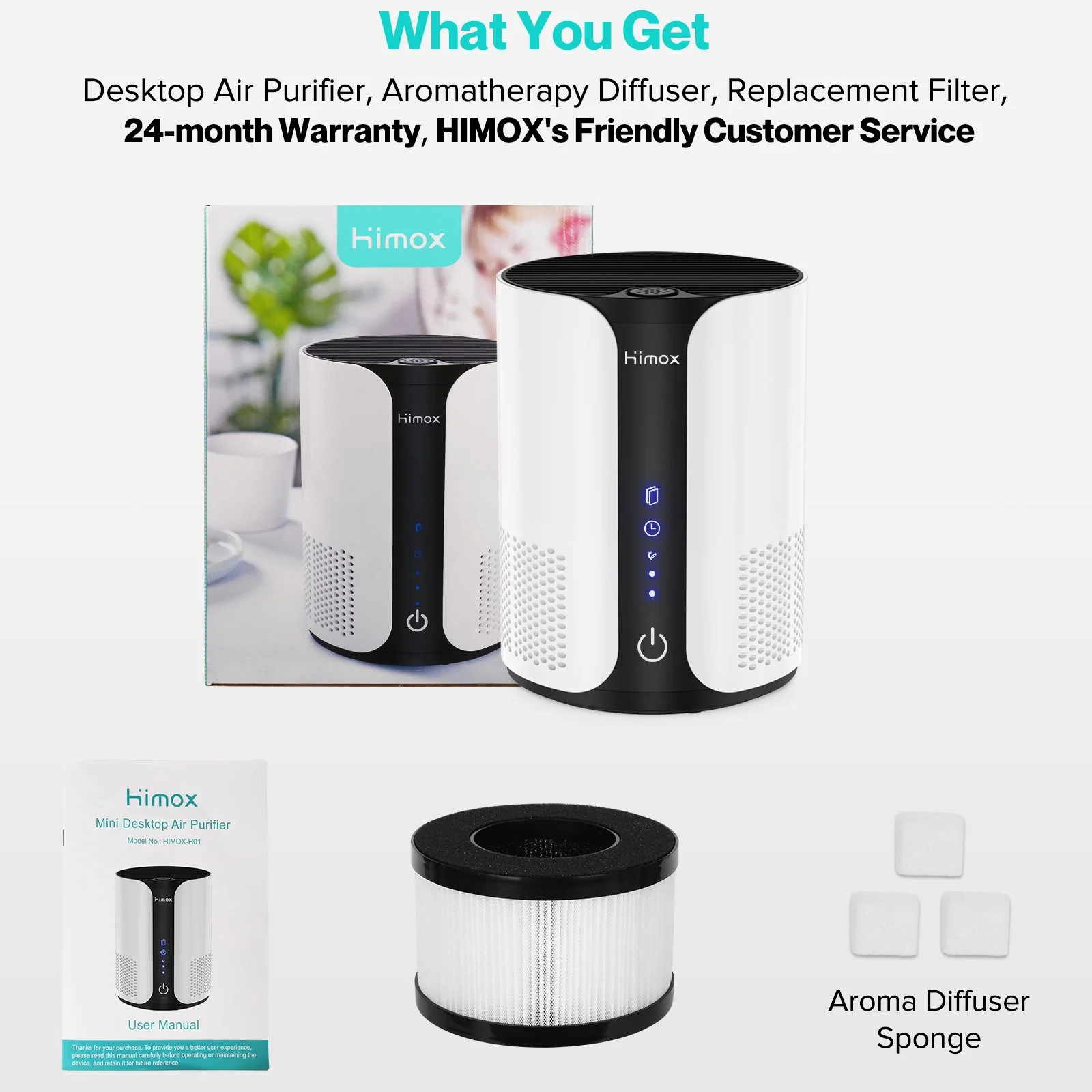 Air Purifier AP01 - 2 Pack — Himox.com/home