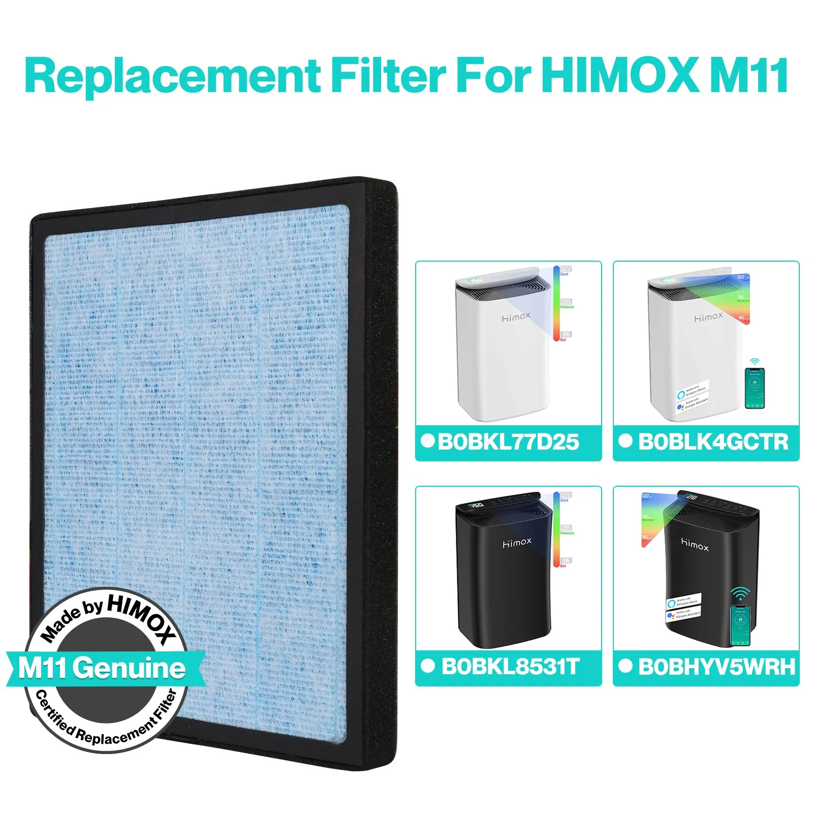 M11 Replacement Filter — Himox.com/home