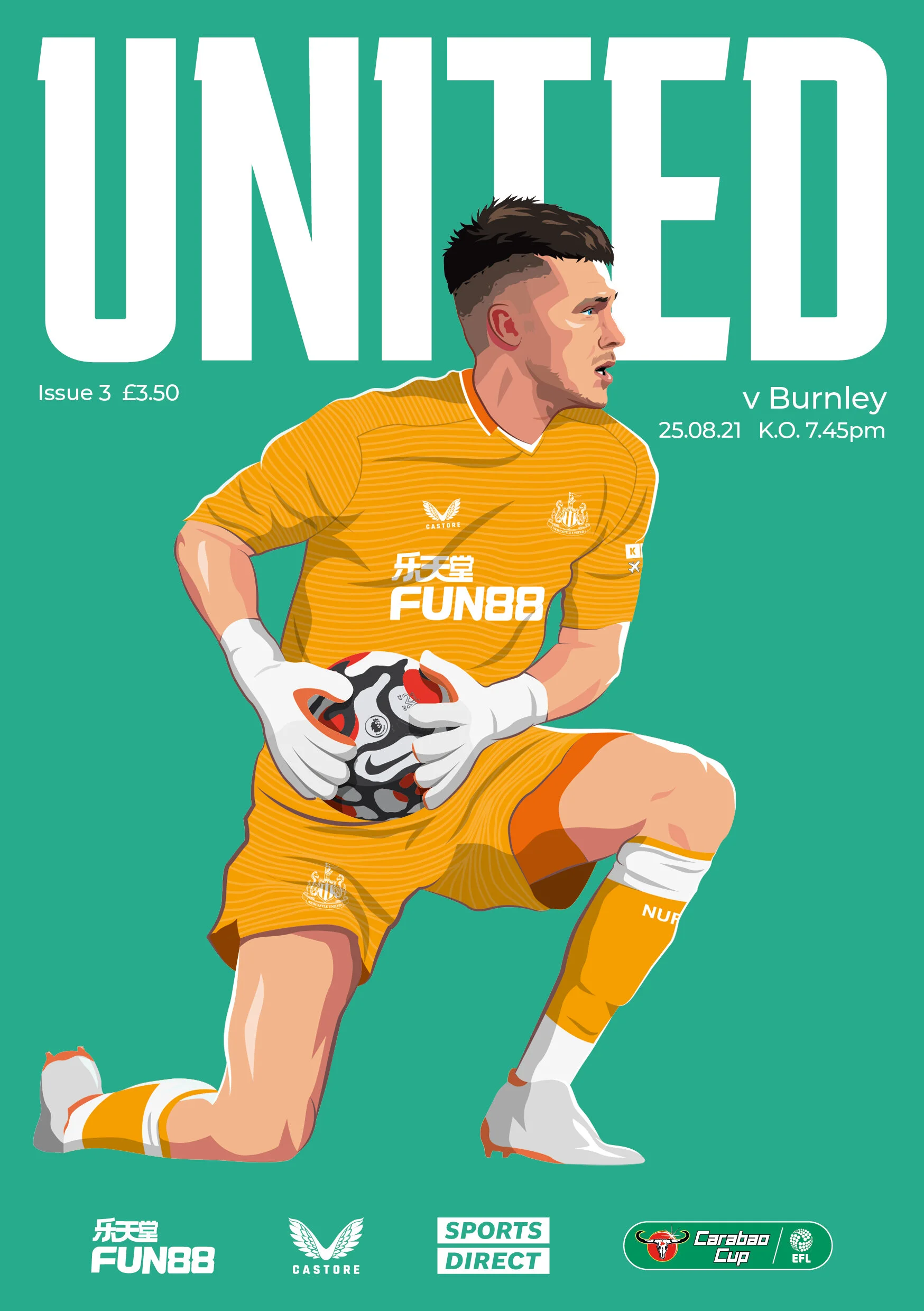 Newcastle United Programme Covers — Jamie Orrell Design