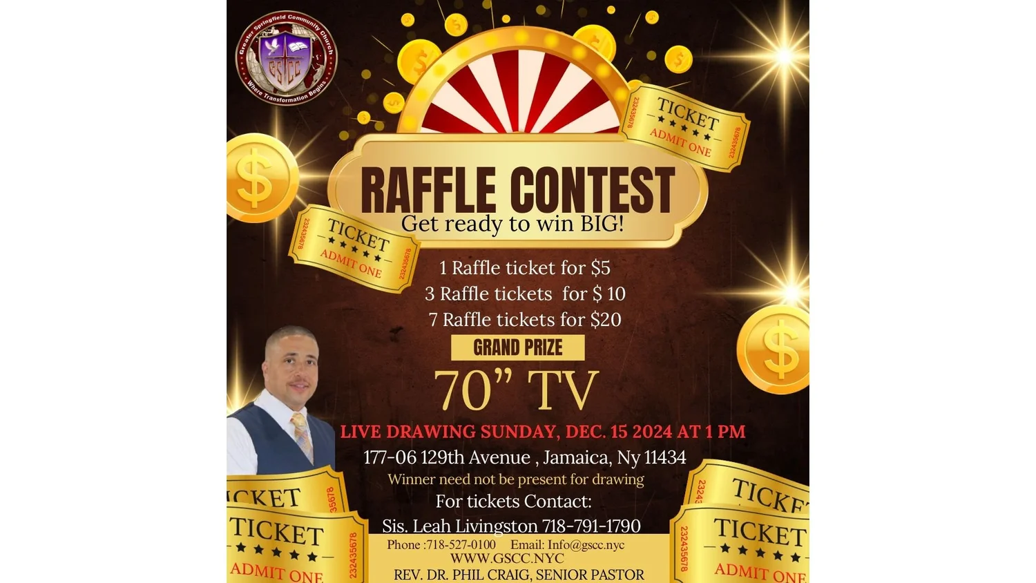 Raffle Contest: 70 Inch TV Drawing — The Greater Springfield Community ...