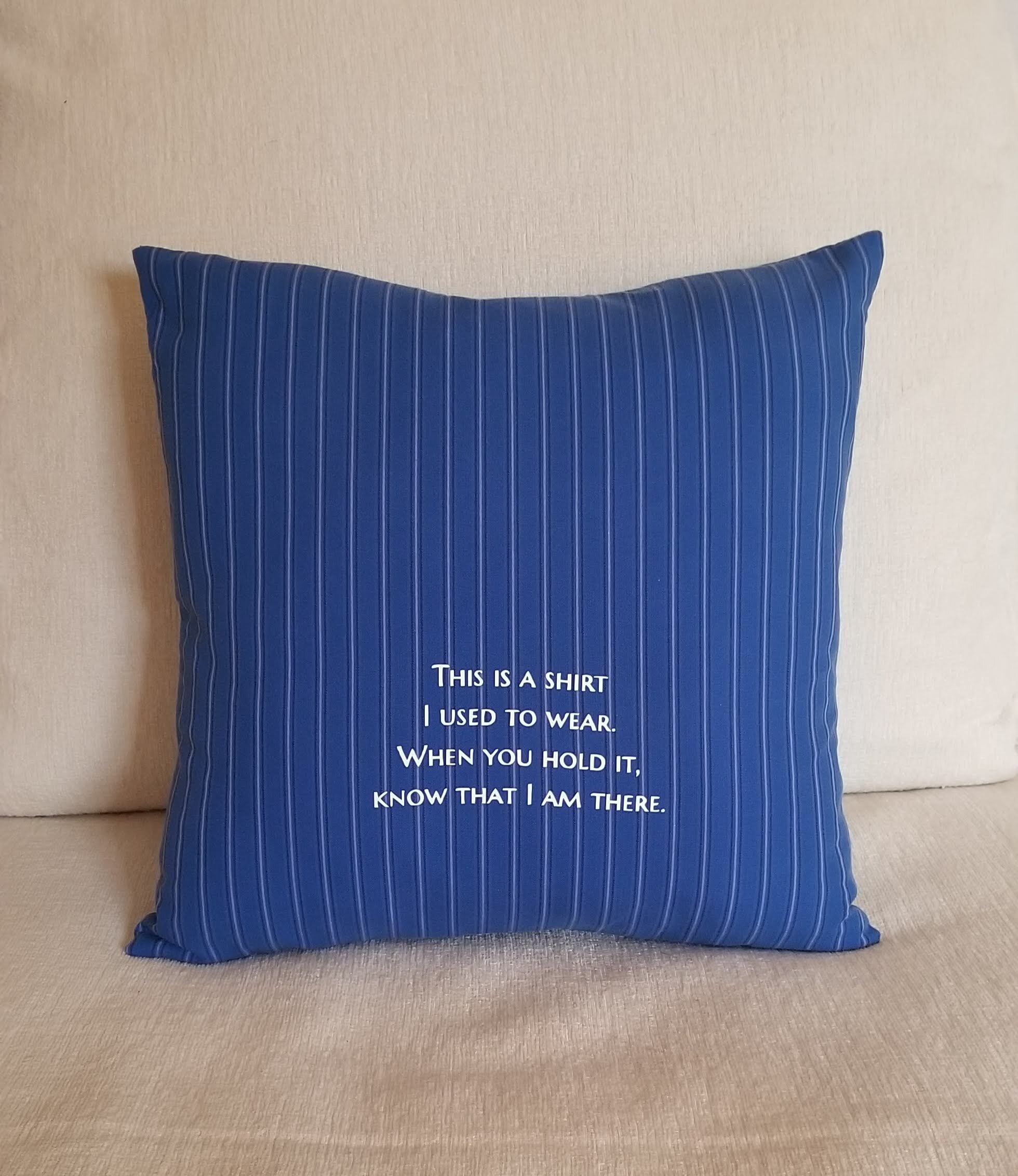Memory Pillow made from Neckties — Memorable Handmade Gifts