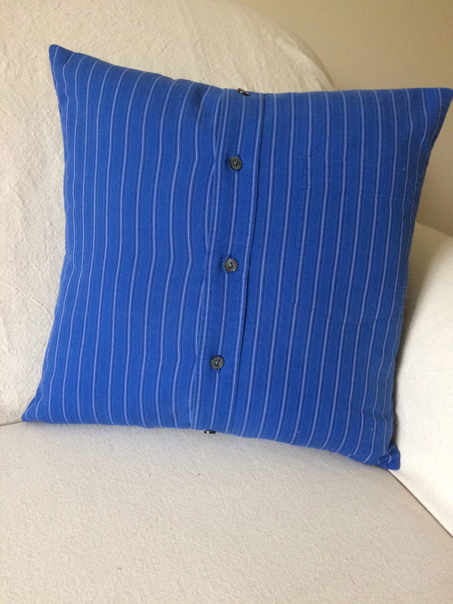Memory Pillow made from Neckties — Memorable Handmade Gifts