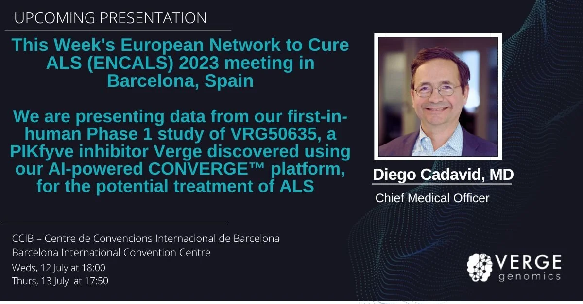 CMO Diego Cadavid, M.D. to present data for Phase 1 of VRG50635 at ...