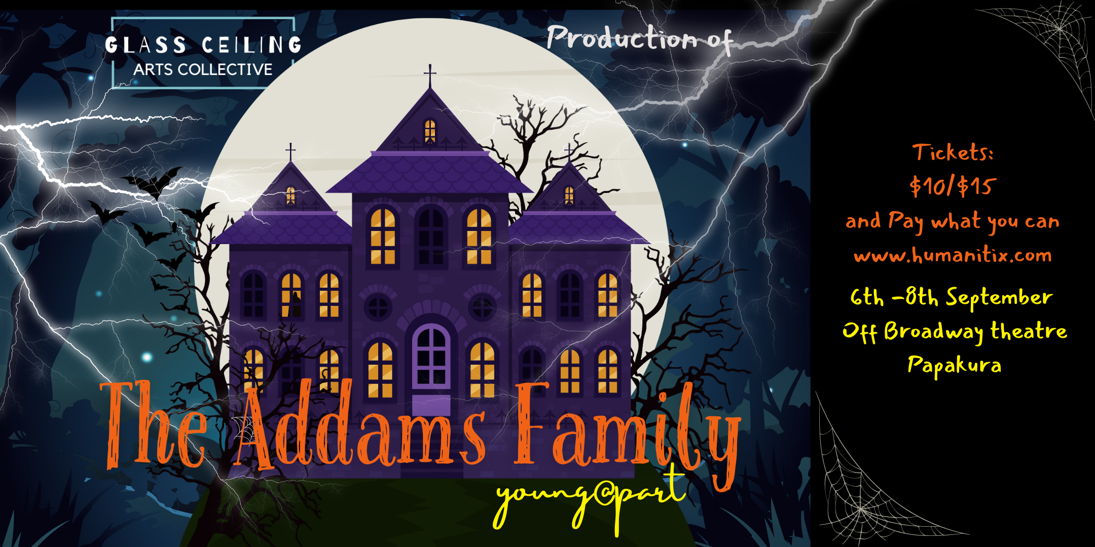 The Addams Family in South Auckland — Glass Ceiling Arts Collective
