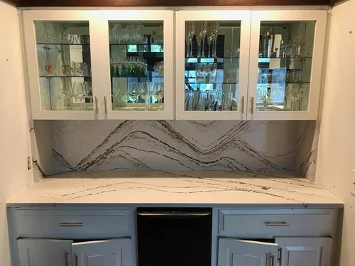 Full Height Splash — Precision Granite & Marble