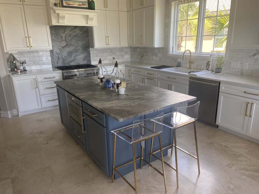 Full Height Splash — Precision Granite & Marble