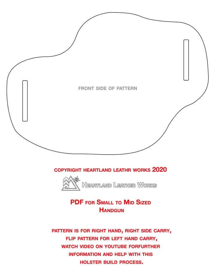 Free Leather Pattern (Skillet Handle) — Heartland Leather Works