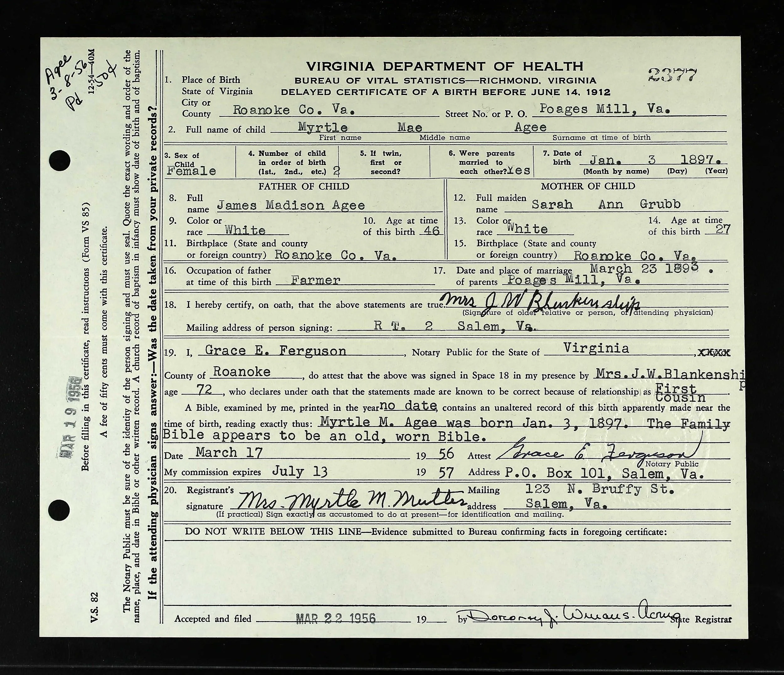 A Farmer's Life in Old Virginia: James Madison Agee (1851-1920 ...