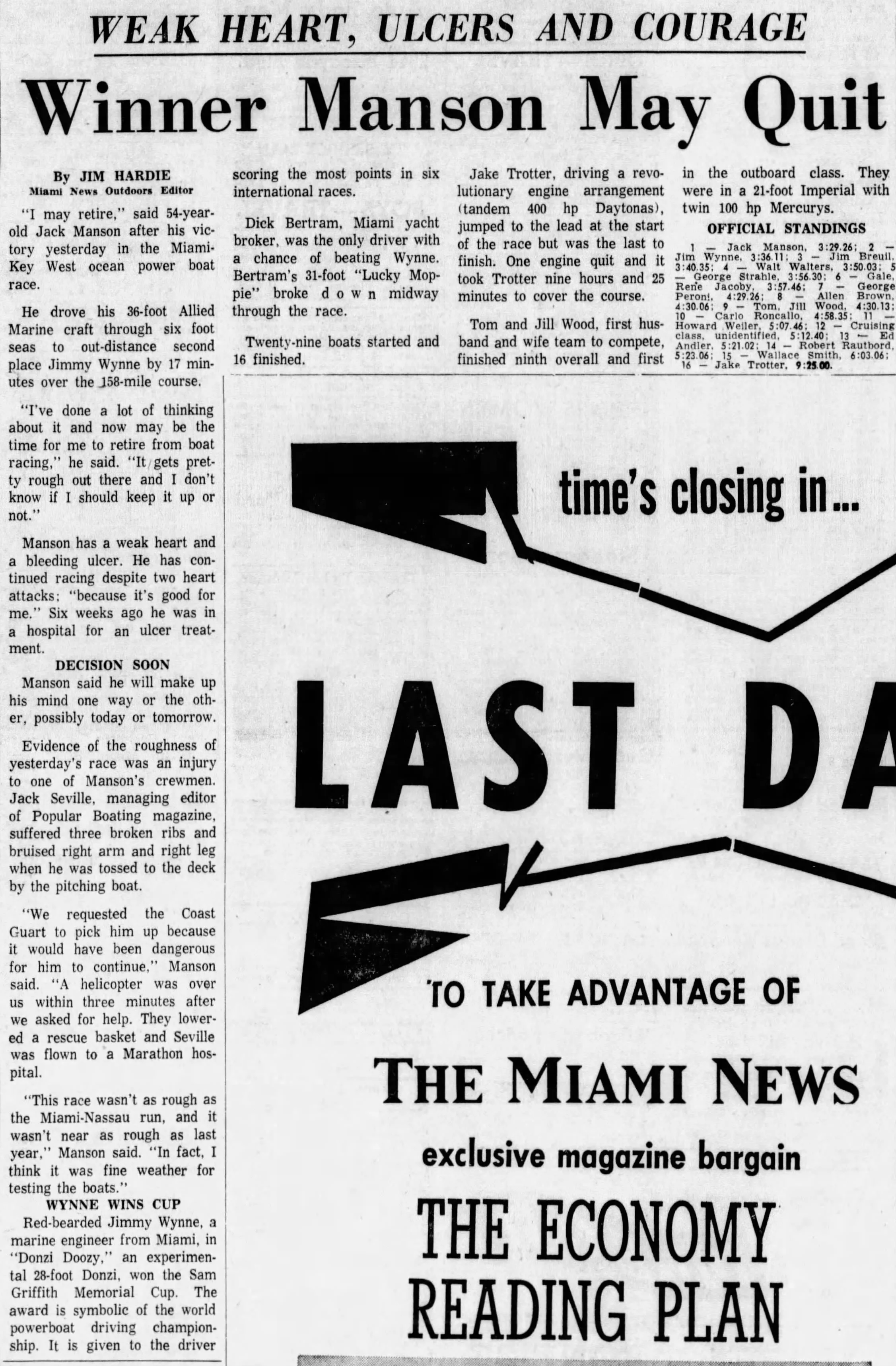 1917 – Father and Son Miami-to-Key-West Race Winners – Or Were They ...