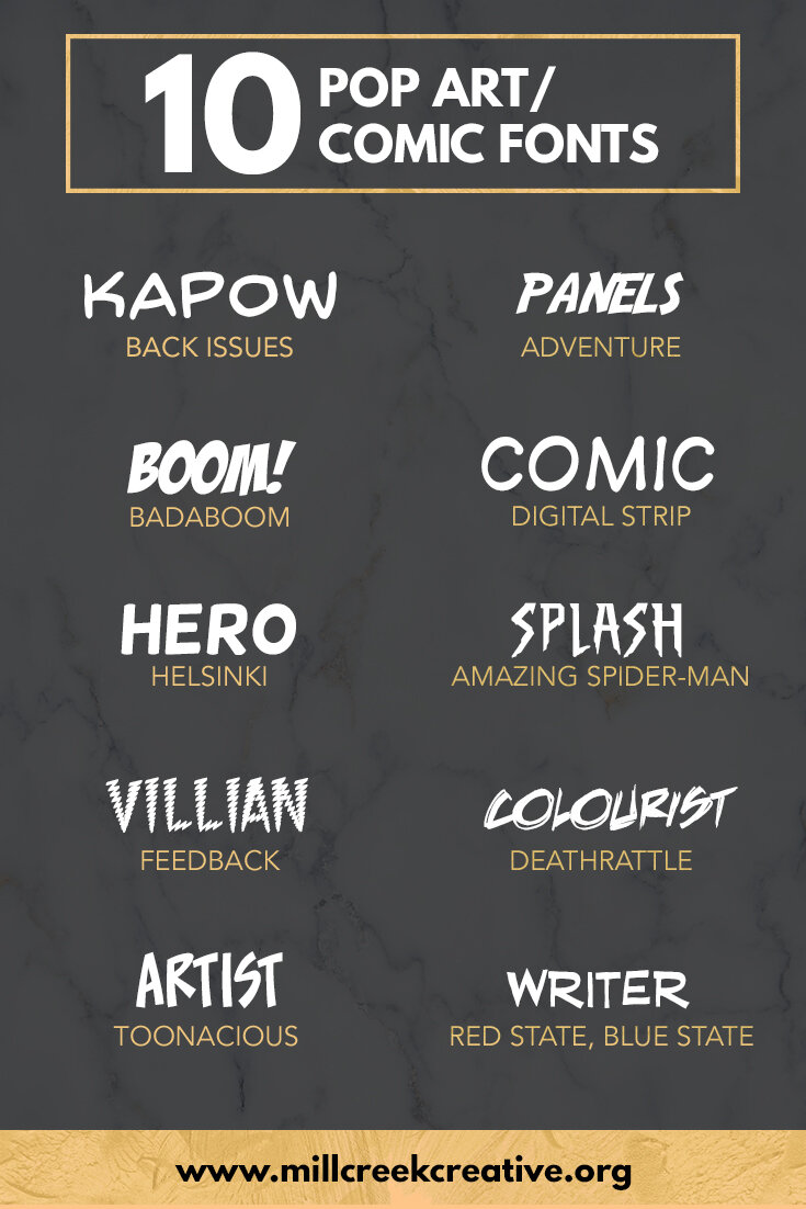 10 Free Pop Art Fonts + Examples of Pop Art In Modern Advertising ...