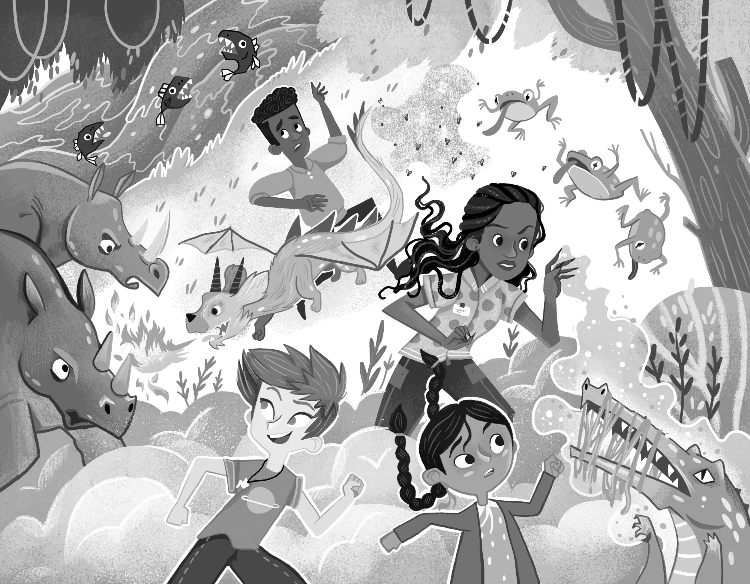 The Dragon in the Library (Book 1) — Louie Stowell