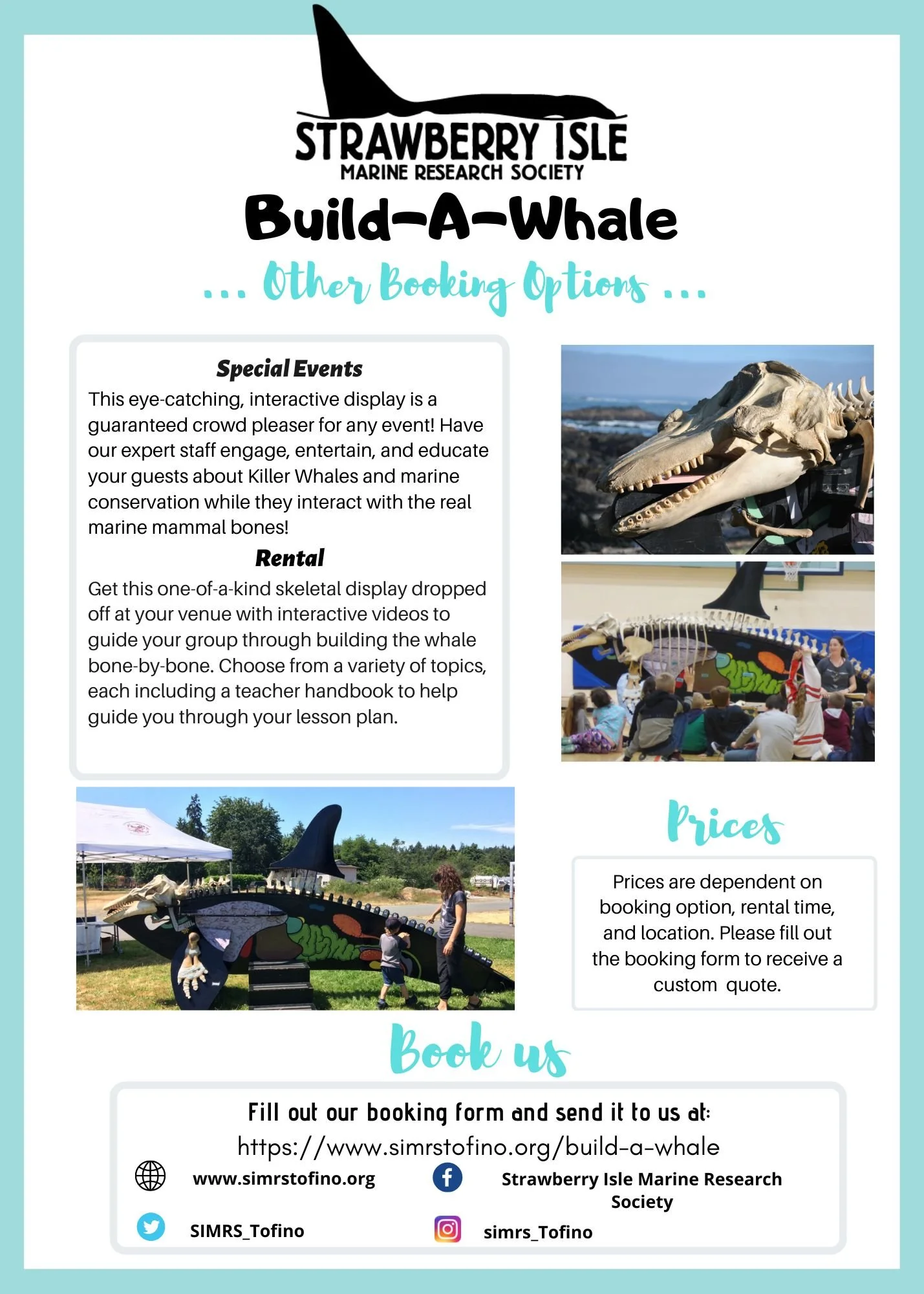 BUILD-A-WHALE — STRAWBERRY ISLE MARINE RESEARCH SOCIETY