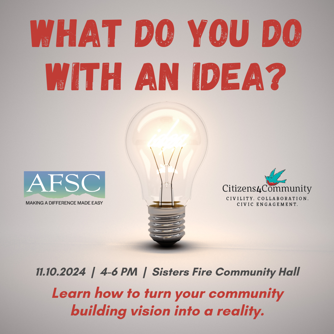 "What Do You Do With An Idea?" A Community Engagement Workshop by AFSC ...