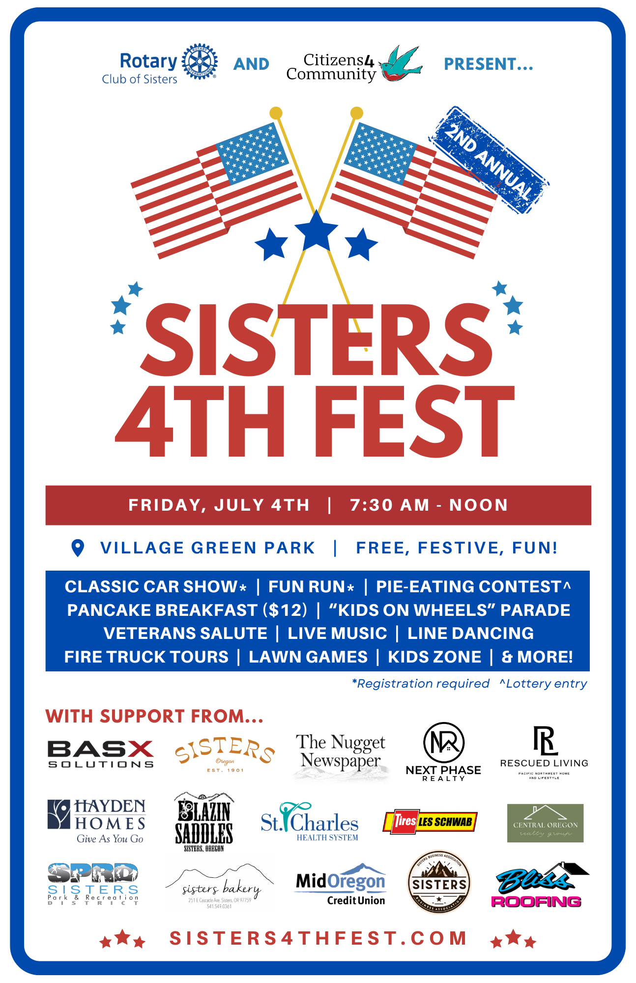2nd Annual Sisters 4th Fest — Citizens4Community (C4C)