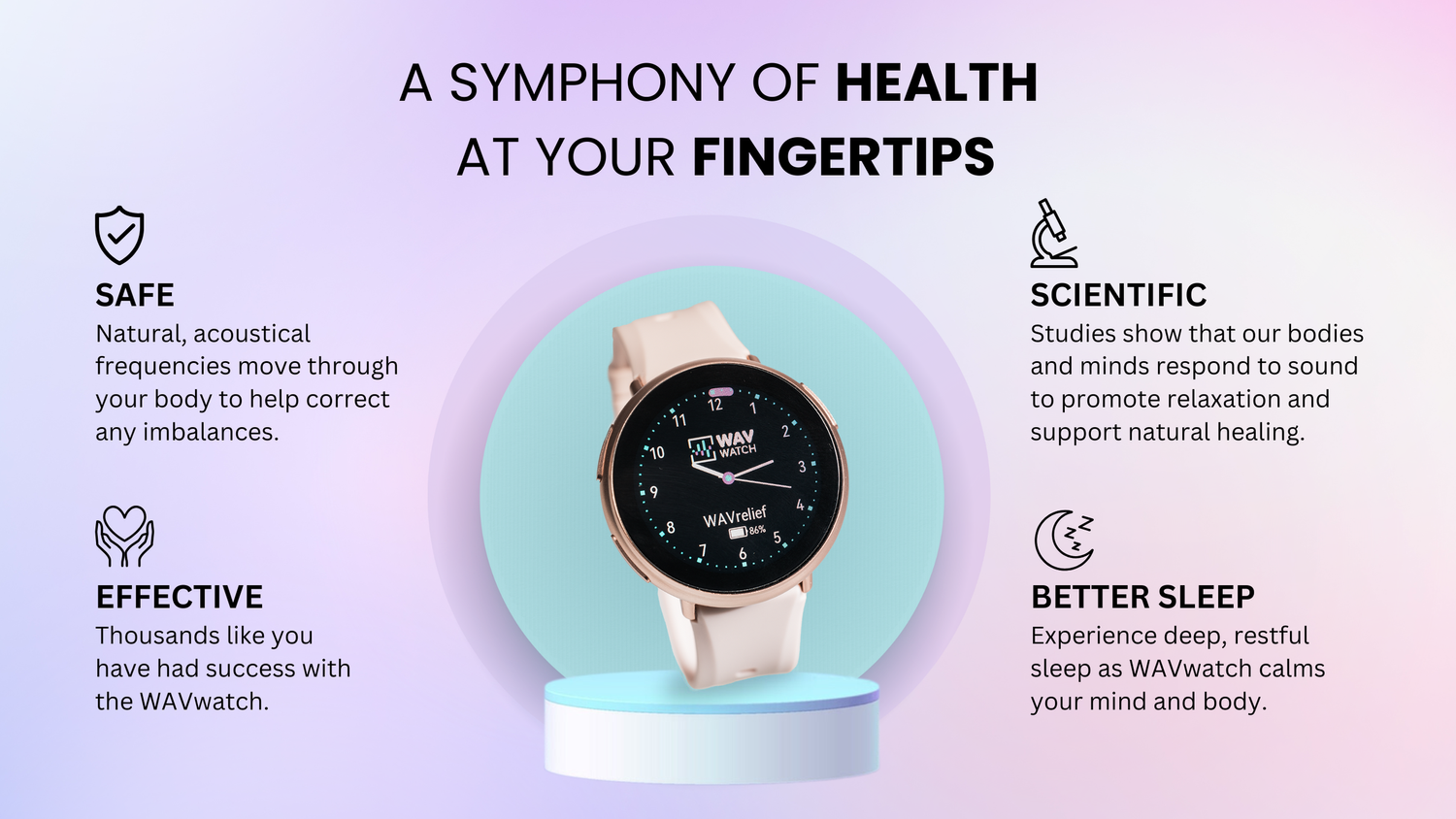 WAVwatch Sound Wave Therapy Device for Enhanced Self-Care