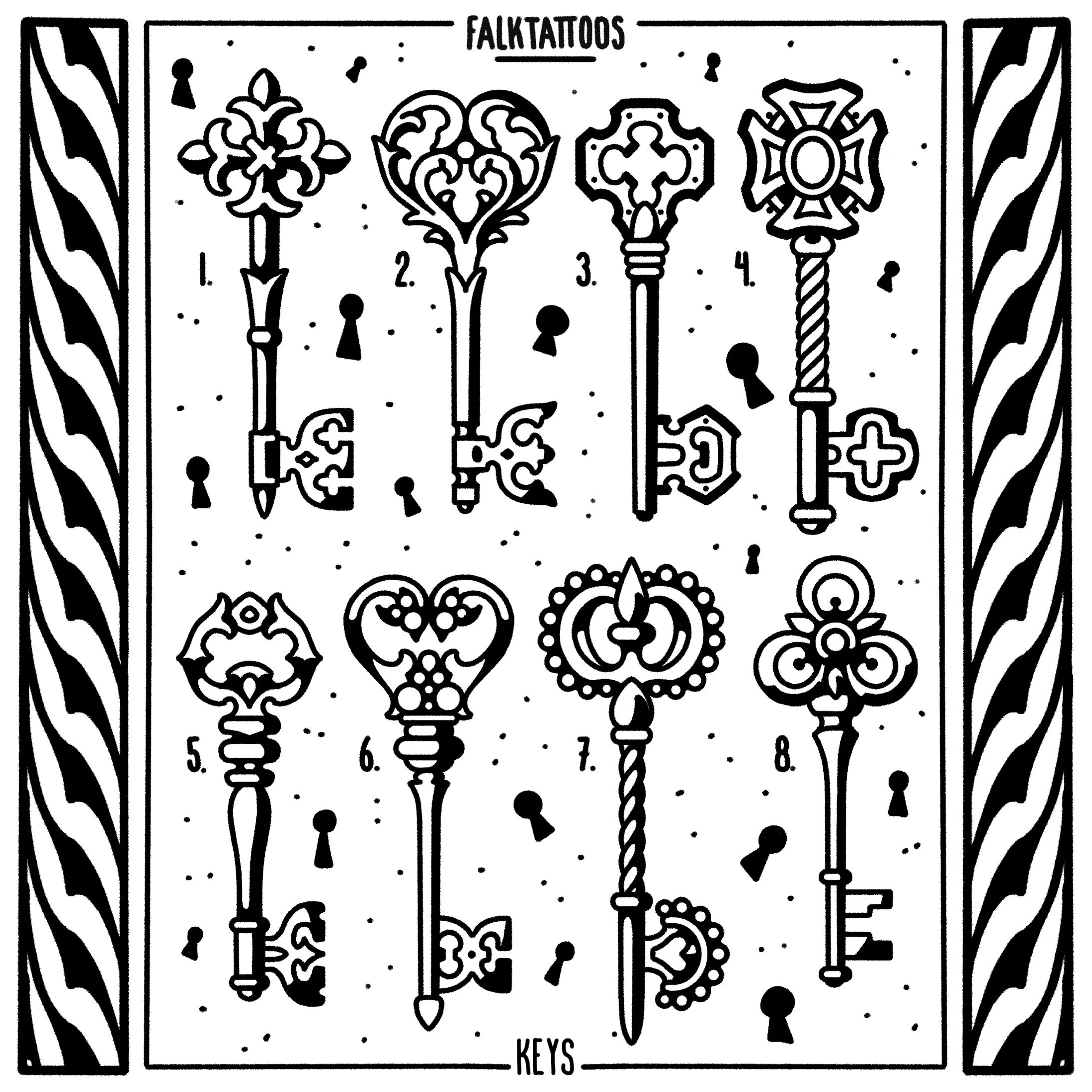 Keys Falk Tattoos Keys Falk Tattoos