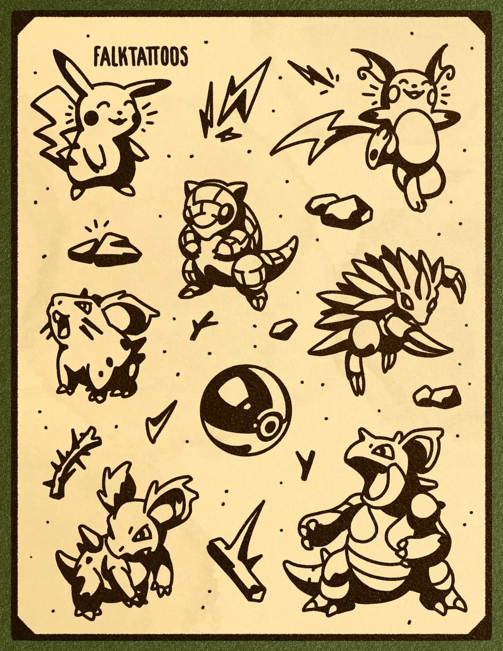 Pokemon — Falk Tattoos - Flash and Custom Tattoos