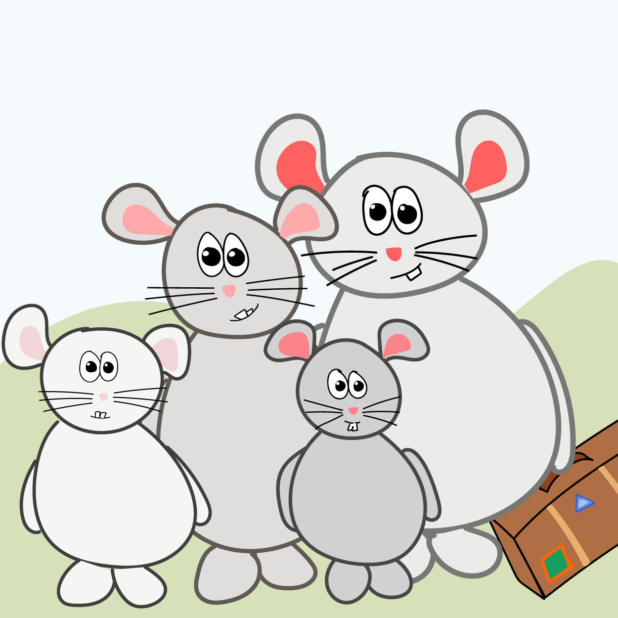 Group Of Mice Clipart