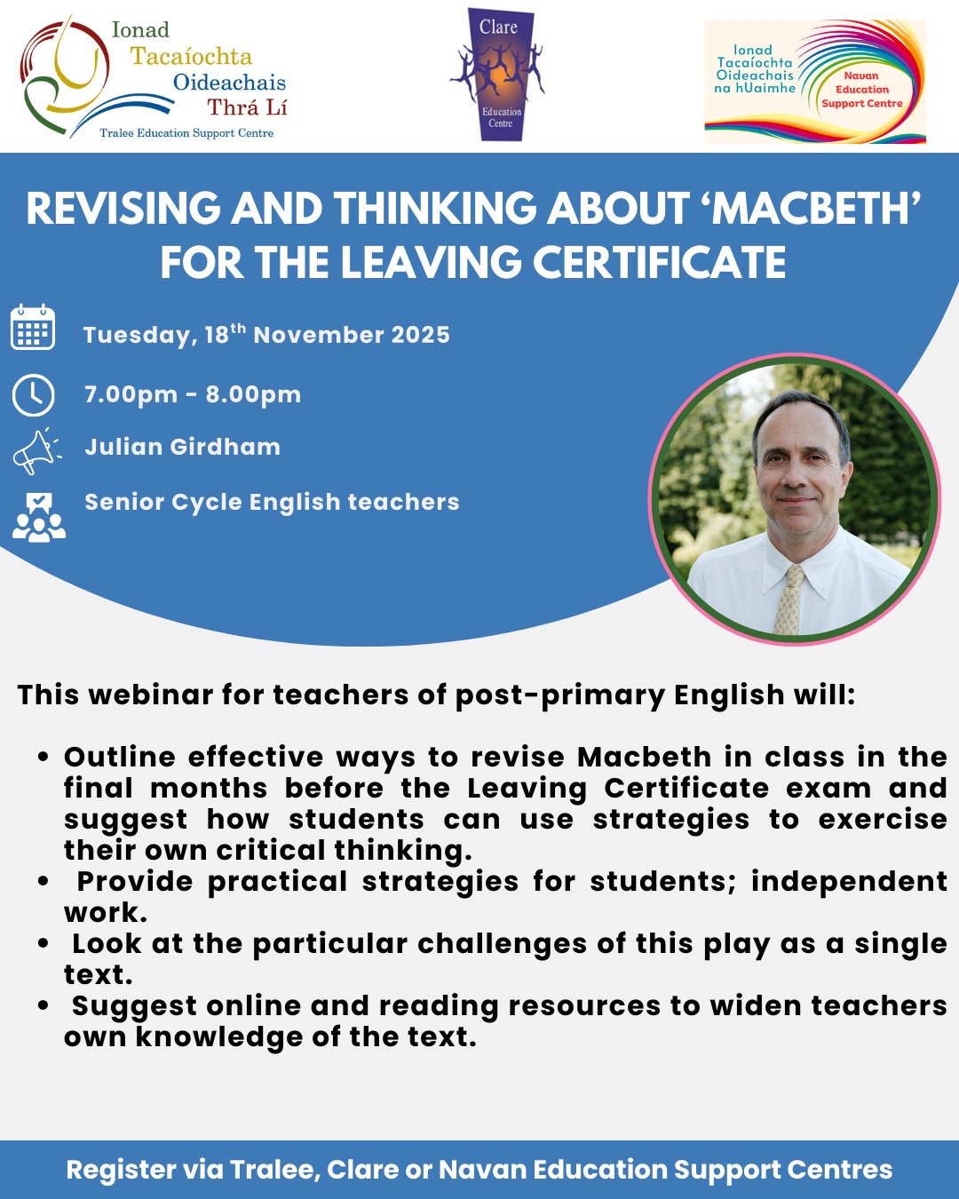 Webinar on thinking about and revising 'Macbeth' — Julian Girdham