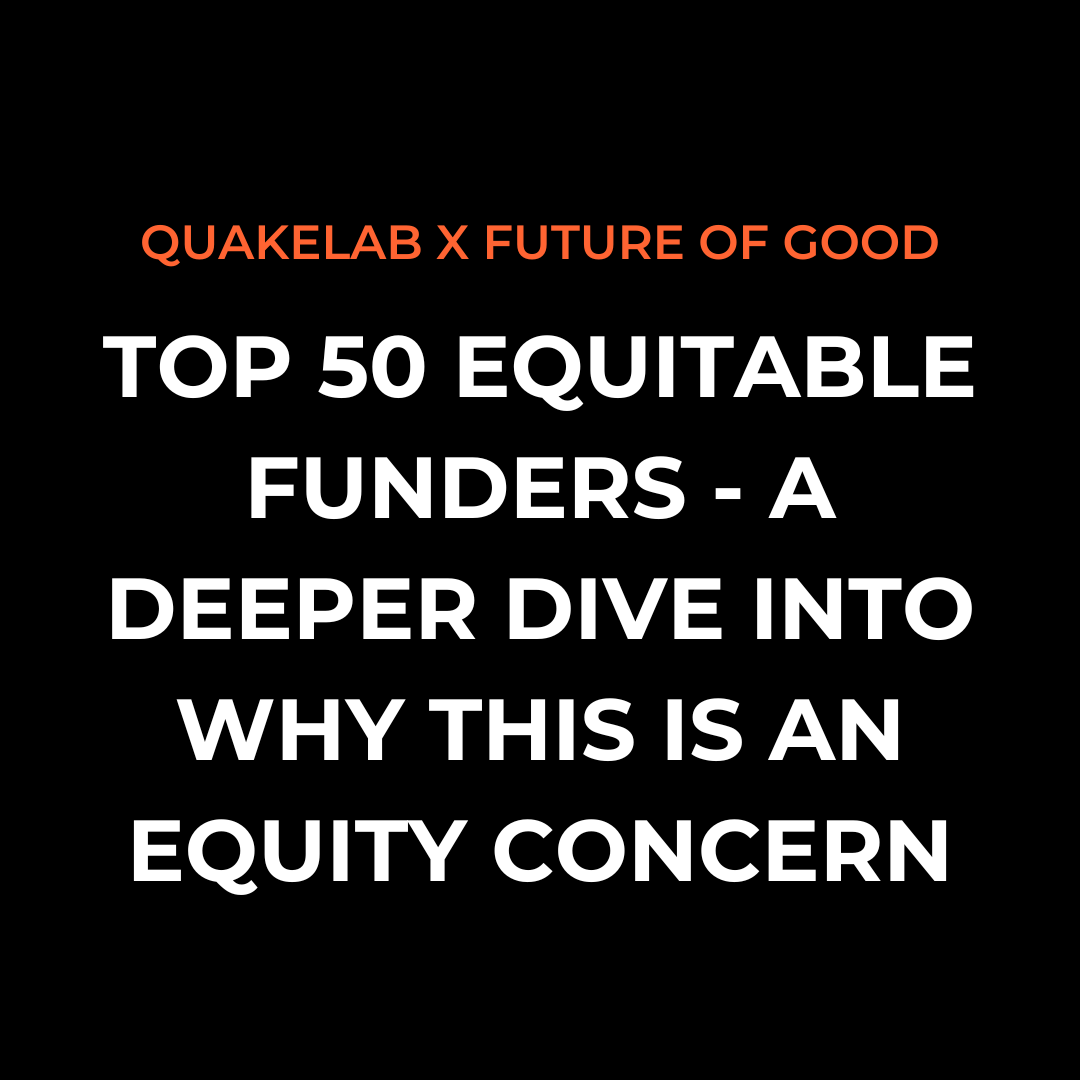 Welcome - Top 50 Equitable Funders 2024 (Copy) — QuakeLab | DEI