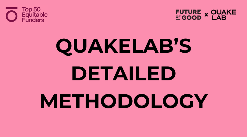 Welcome - Top 50 Equitable Funders 2024 (Copy) — QuakeLab | DEI