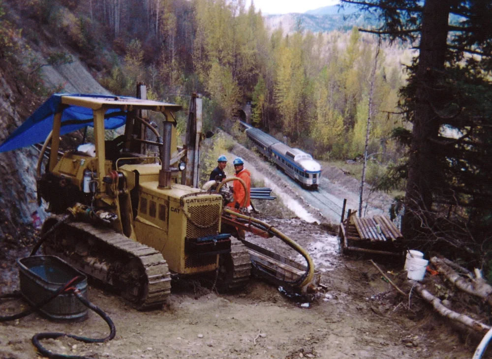 Railway Drain Work — Mobile Aardvark Drill Inc.