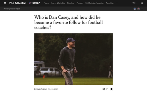 Who is Dan Casey, and how did he become a favorite follow for football ...